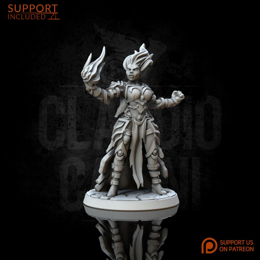 ArtStation - Fire witch miniature on Patreon