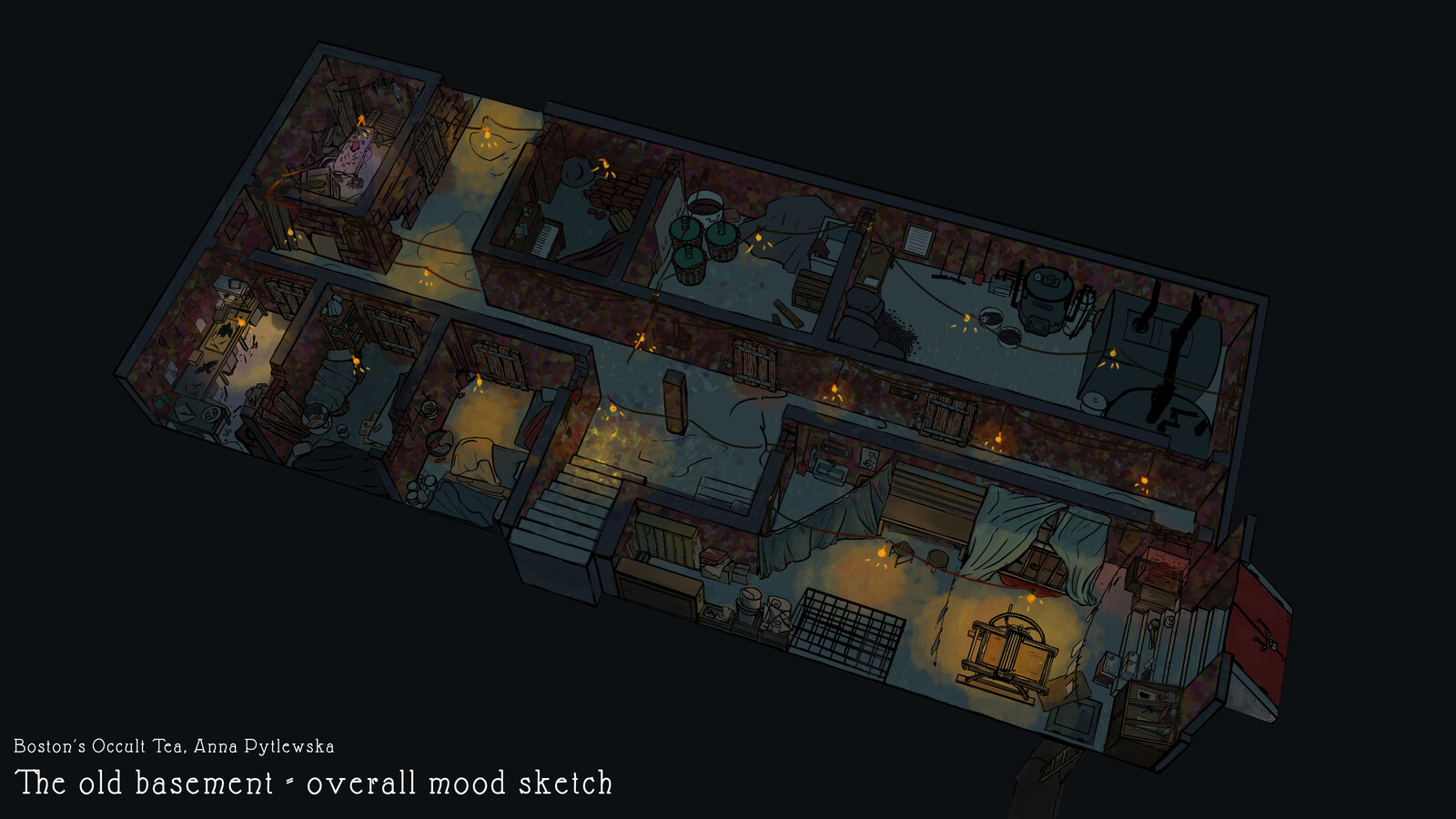 Anna Pytlewska - Old basement concept - Boston's Occult Tea