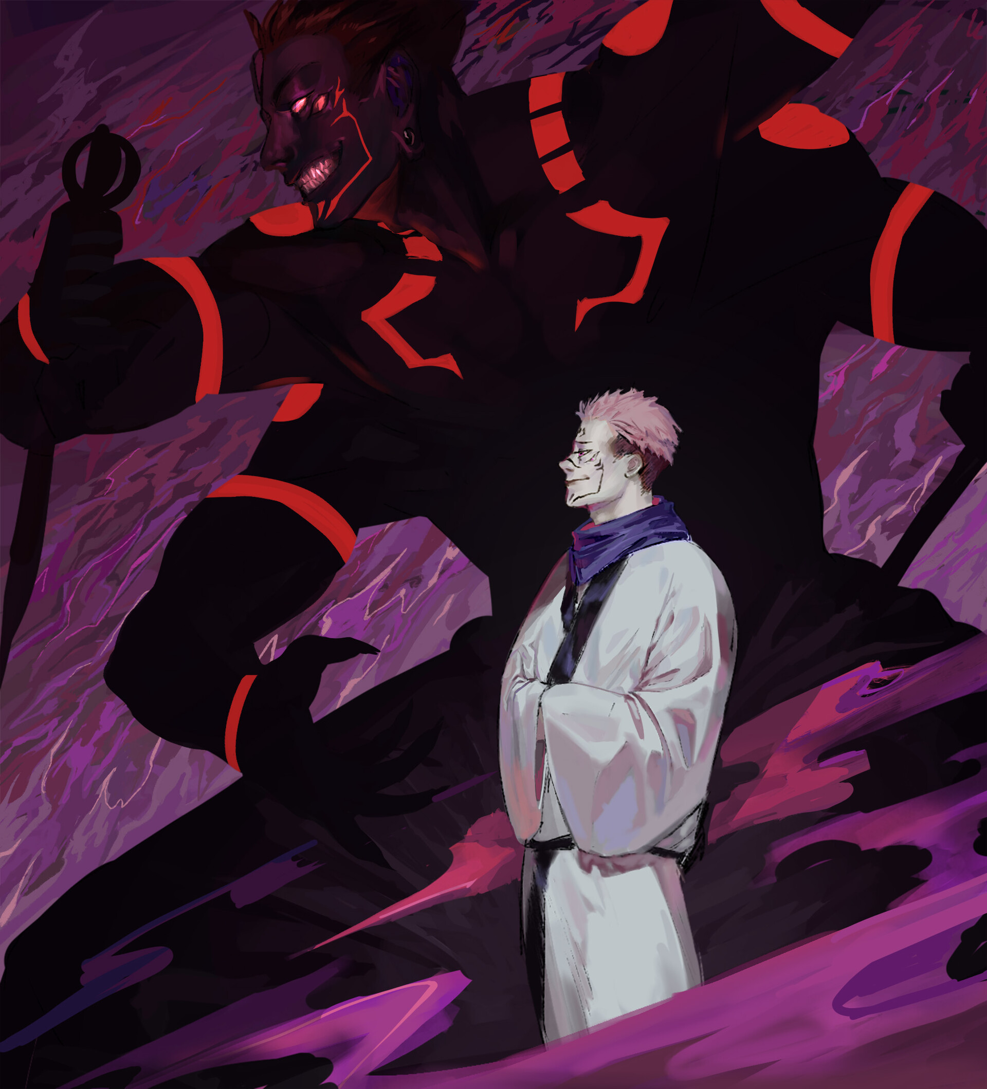 ArtStation - [Jujutsu Kaisen fanart] (3) Sukuna