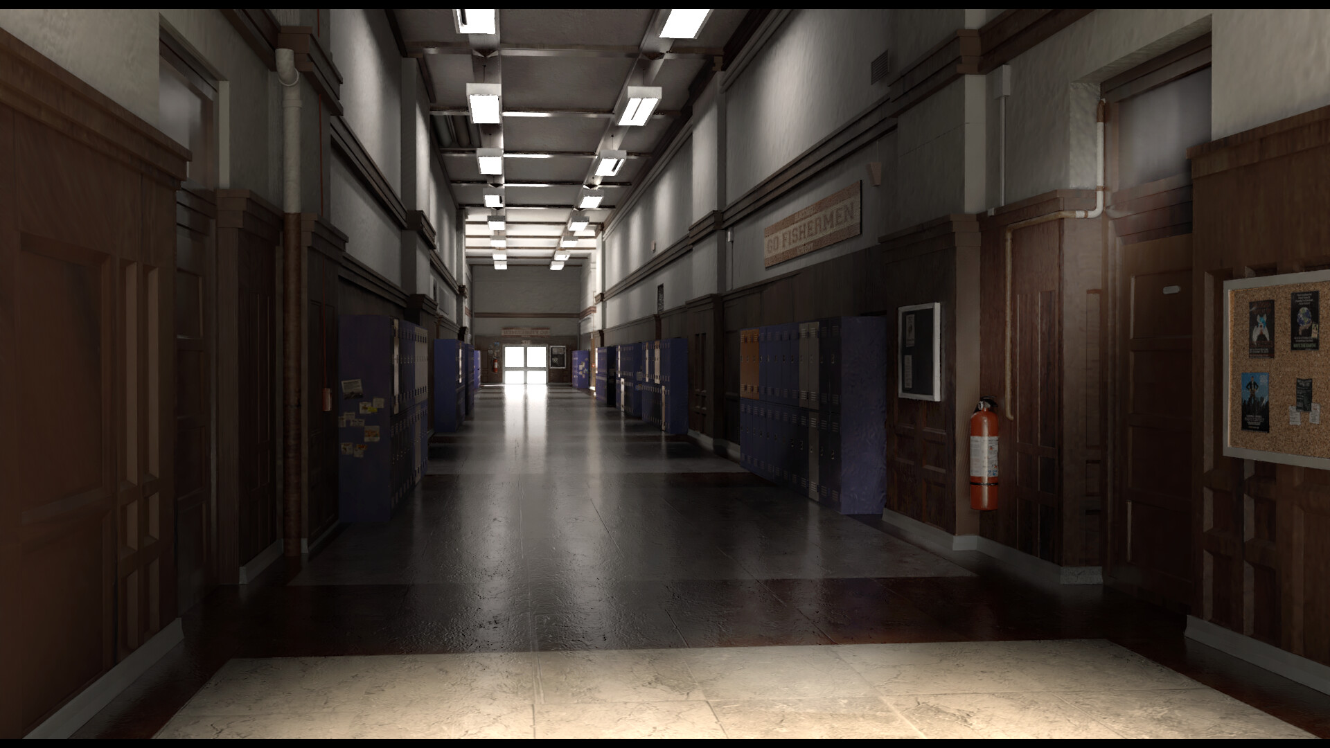 ArtStation - Life is Strange Blackwell school – 3D version