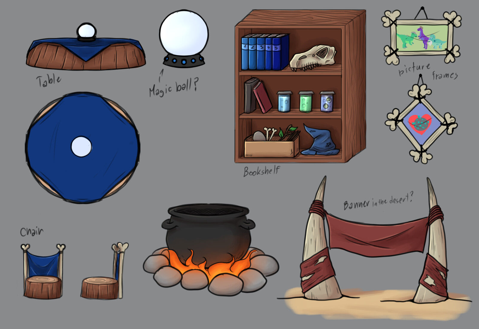 Laura Lukacova - University Project - Jaffa's Journey Concept Art [2021]