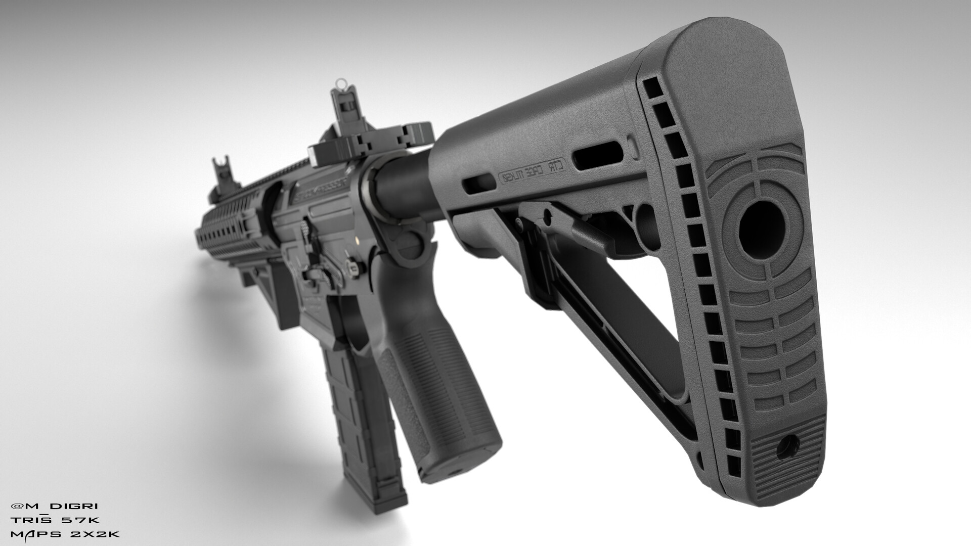 Marco Di Gristina - Spike's Tactical MRS-1 (Game-ready, Rigged, Breakdown)