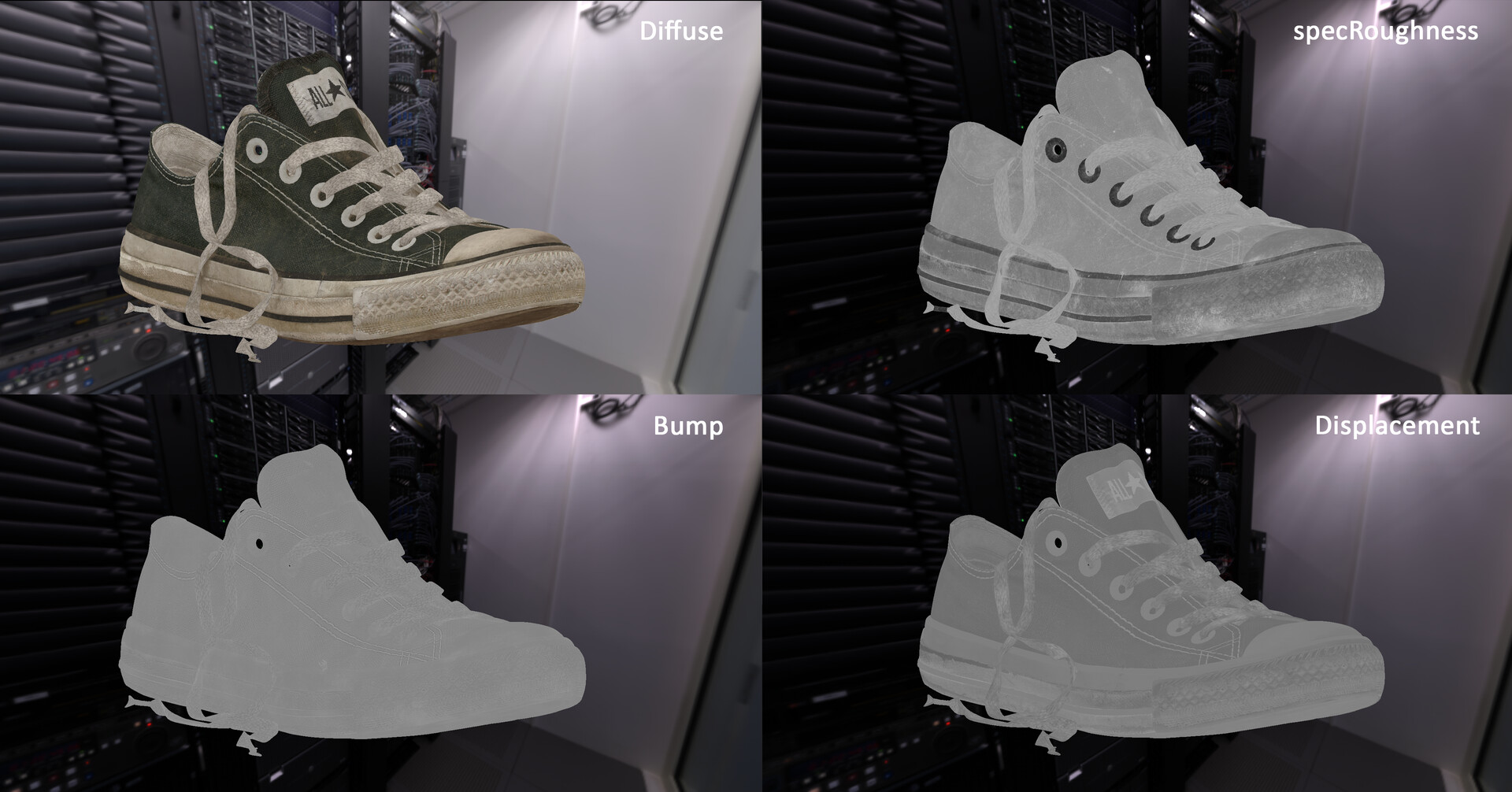 Hanyang Zhang - Shoe Texturing - Photo Projection Study