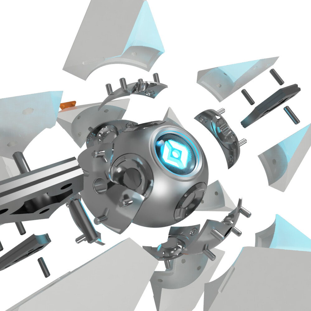 ArtStation - WIP, Destiny Ghost Toy 1:1 fully detailed for 3D Print (66 ...