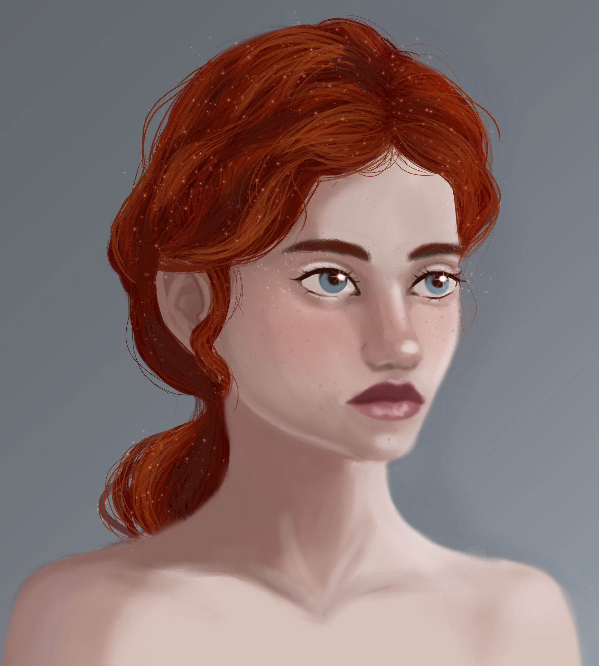 ArtStation - Red girl