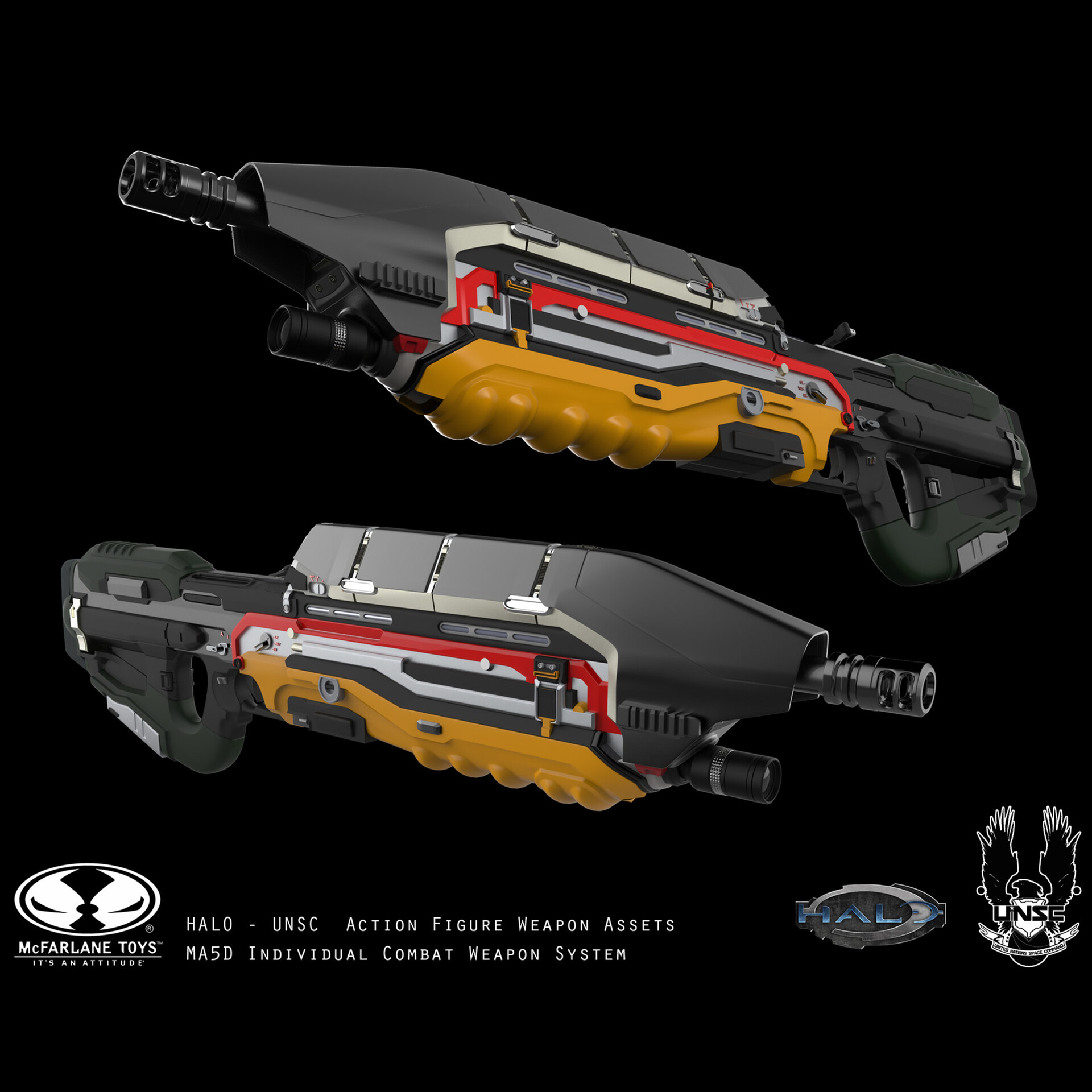 ArtStation - Halo Action Figure Weapon Assets