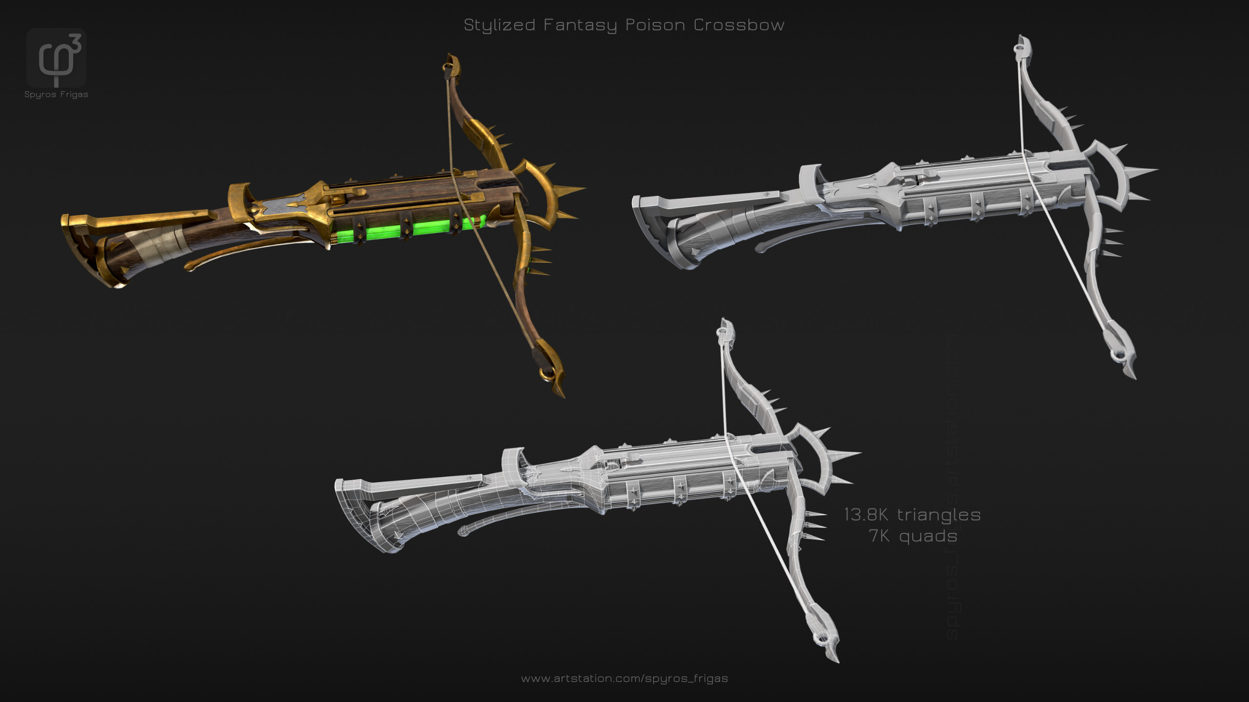 Spyros Frigas - Stylized Poison Crossbow