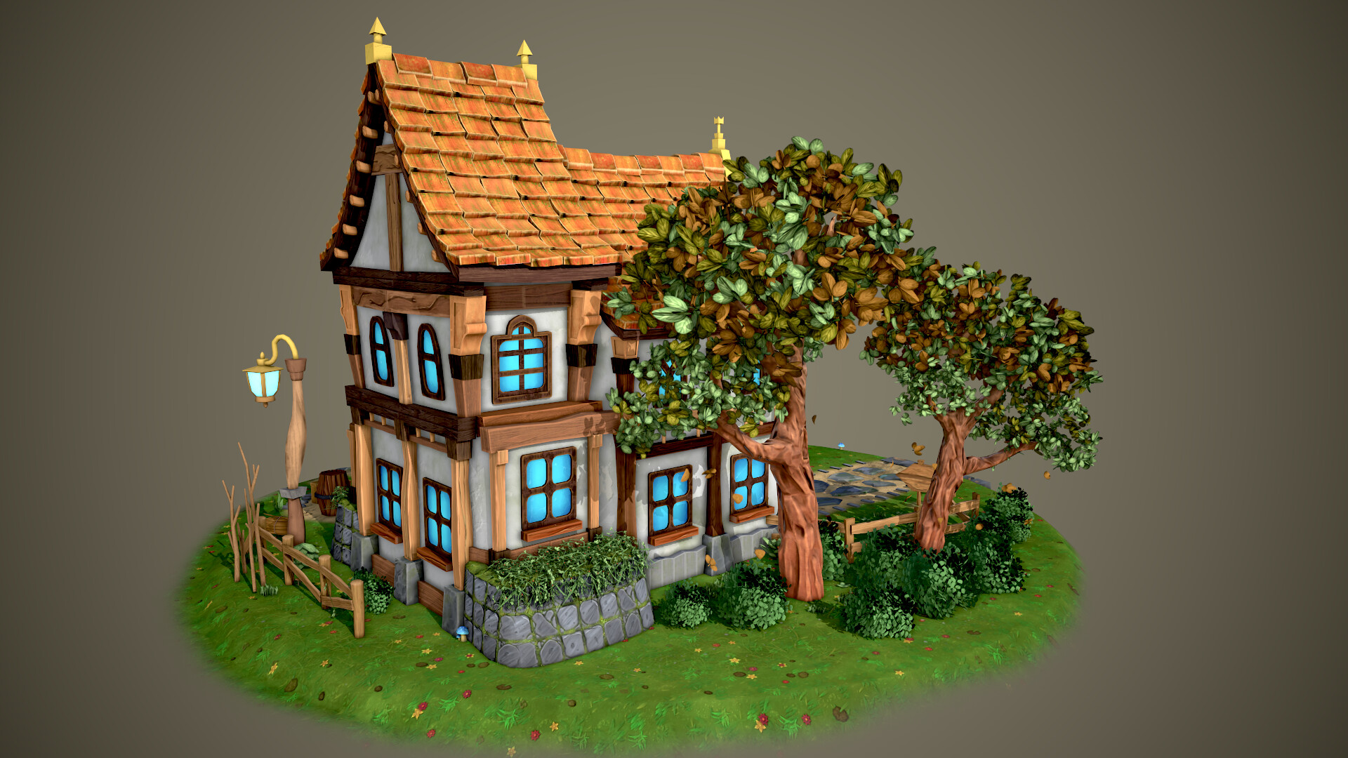 Alexey - Stylized house 3d Model
