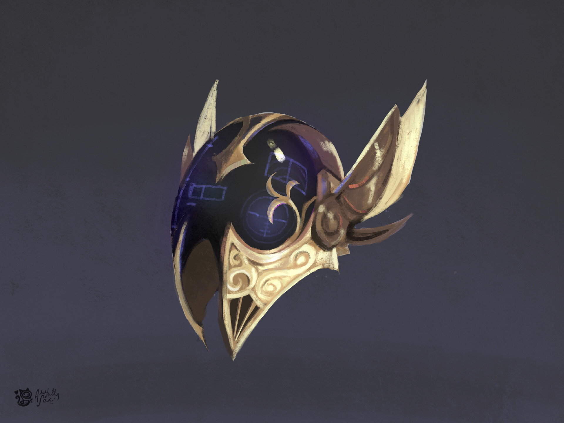 ArtStation - CC Assignment 13 - A Future Pilots Helmet Inspired by ...