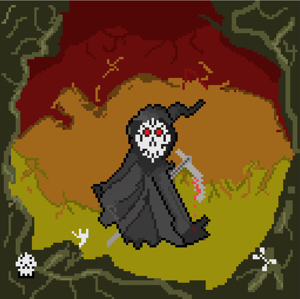 ArtStation - pixel hell and reaper