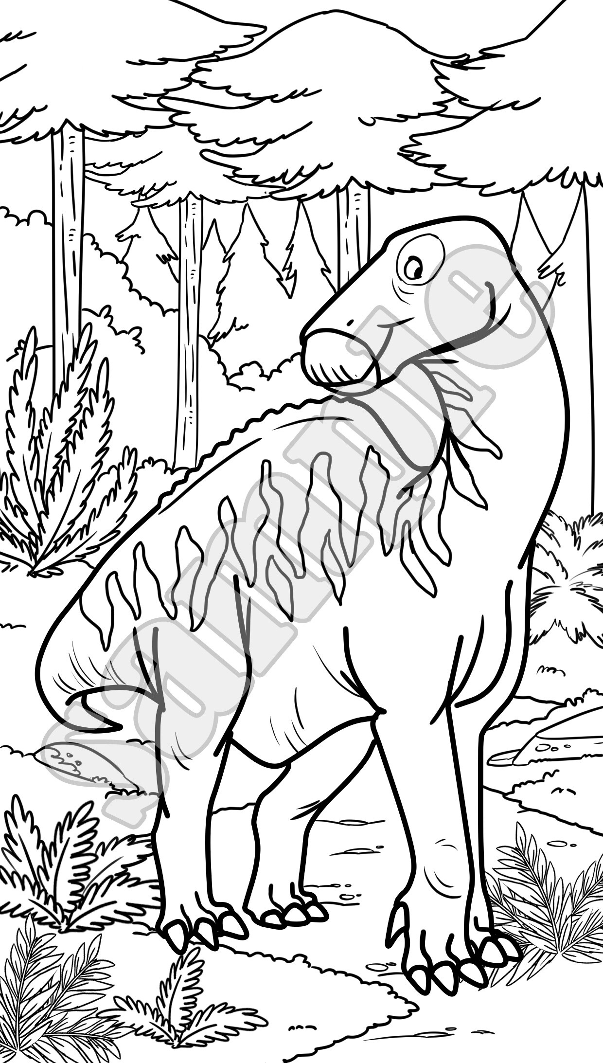 edmontosaurus coloring pages free