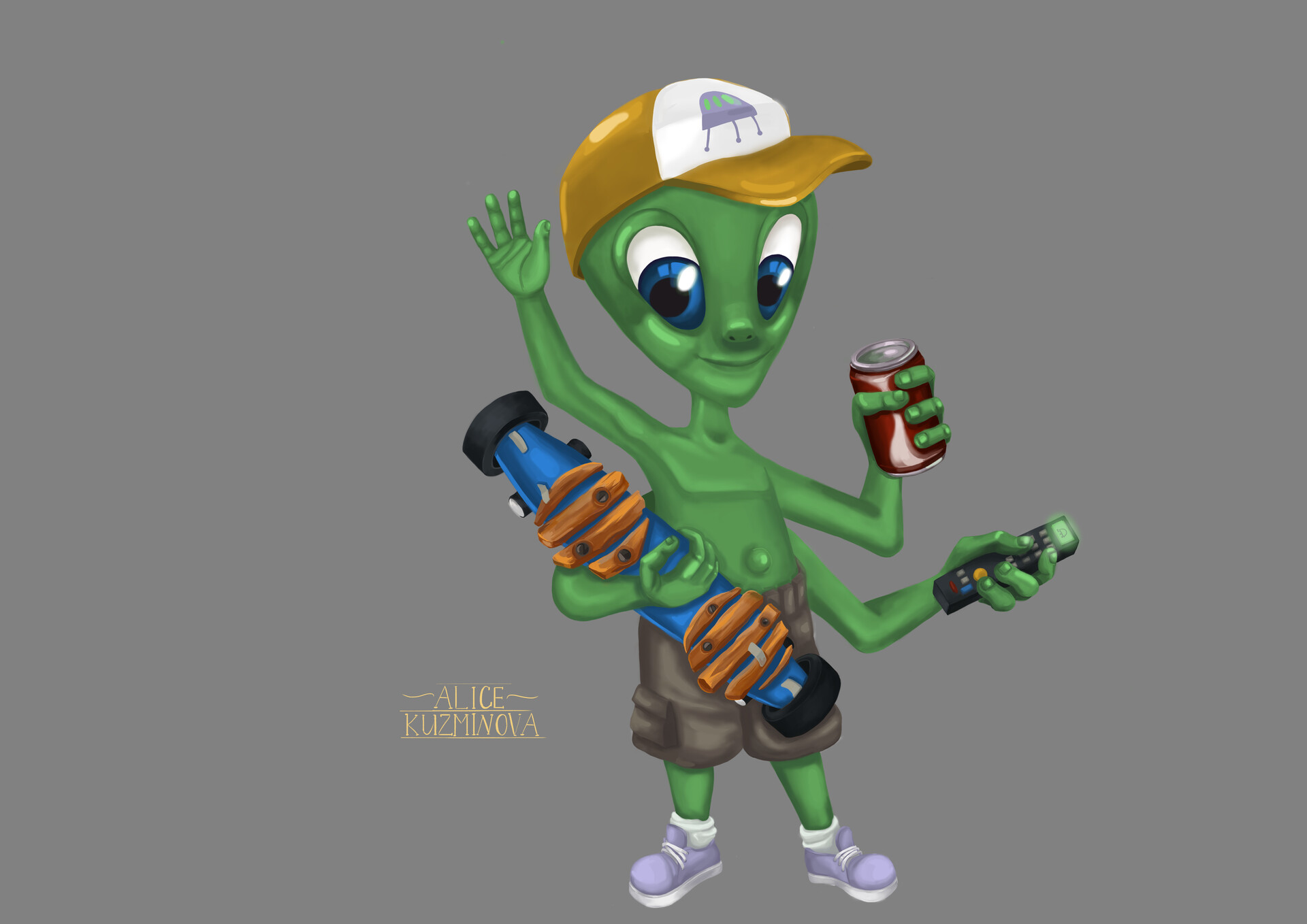 ArtStation - Alien boy character design