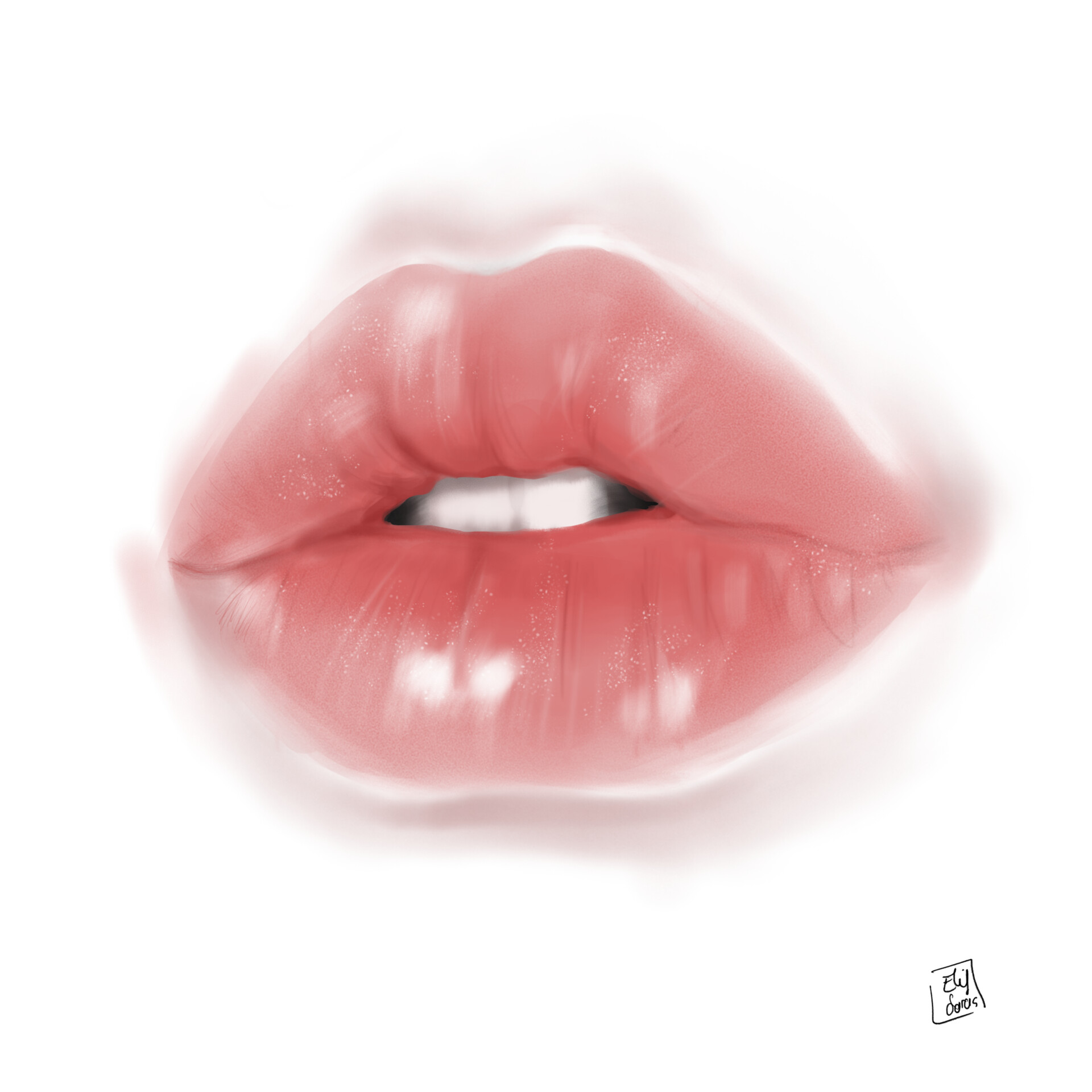 ArtStation - Lips study