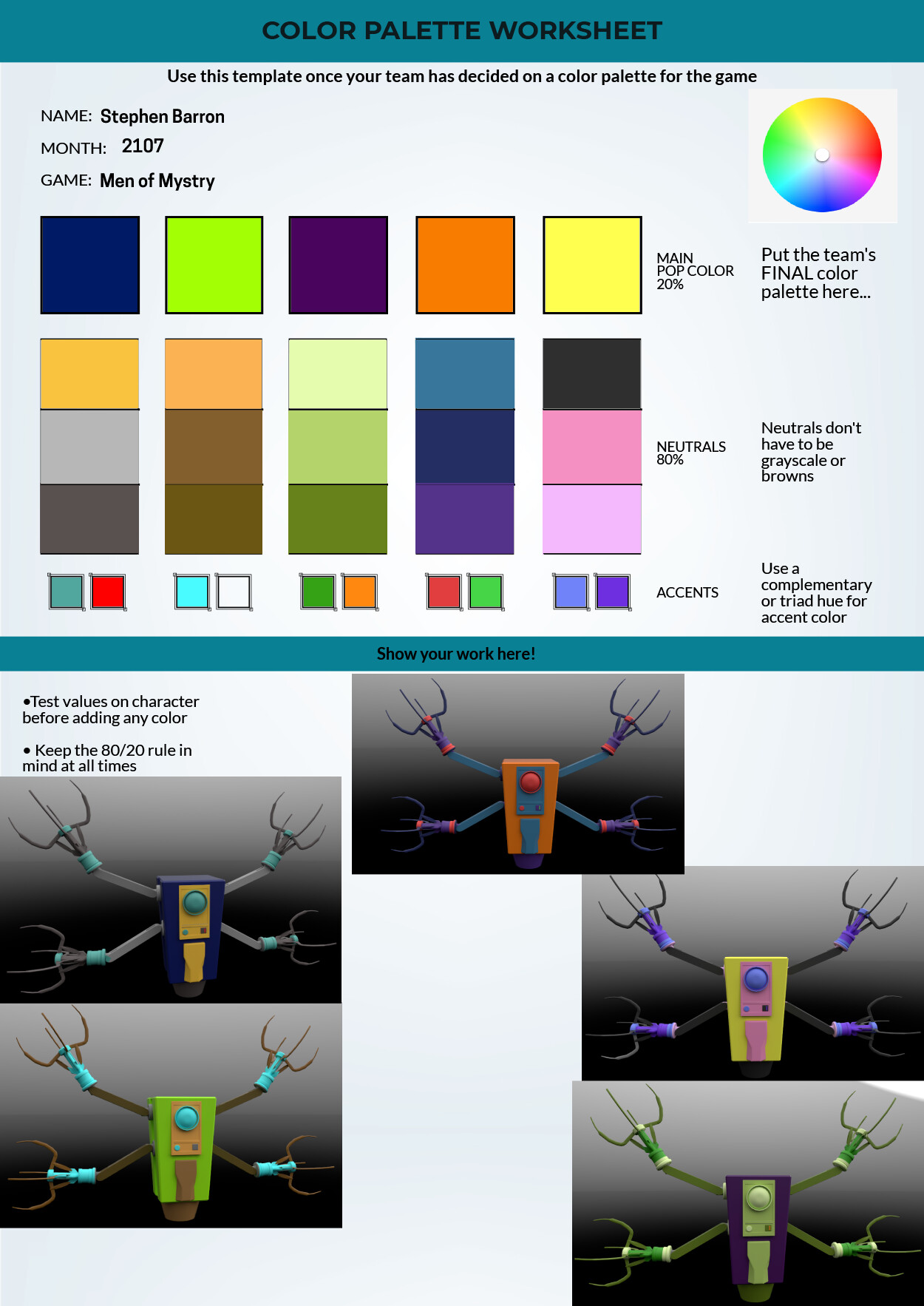 Stephen Barron - Men of Mystery - Assets for a student project