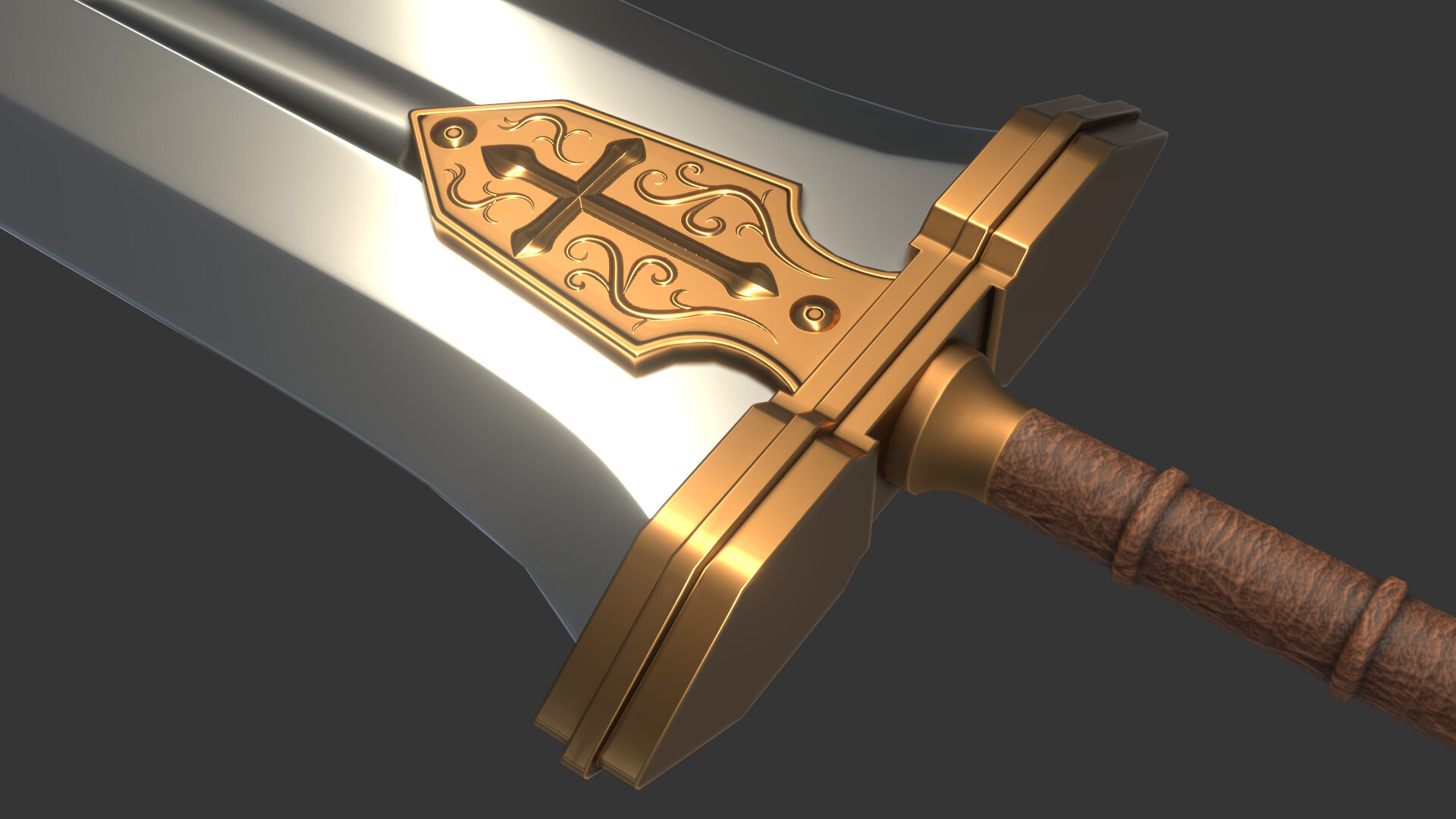 ArtStation - Two-Handed Great Sword Destroyer Melee Weapon PBR Low-poly ...