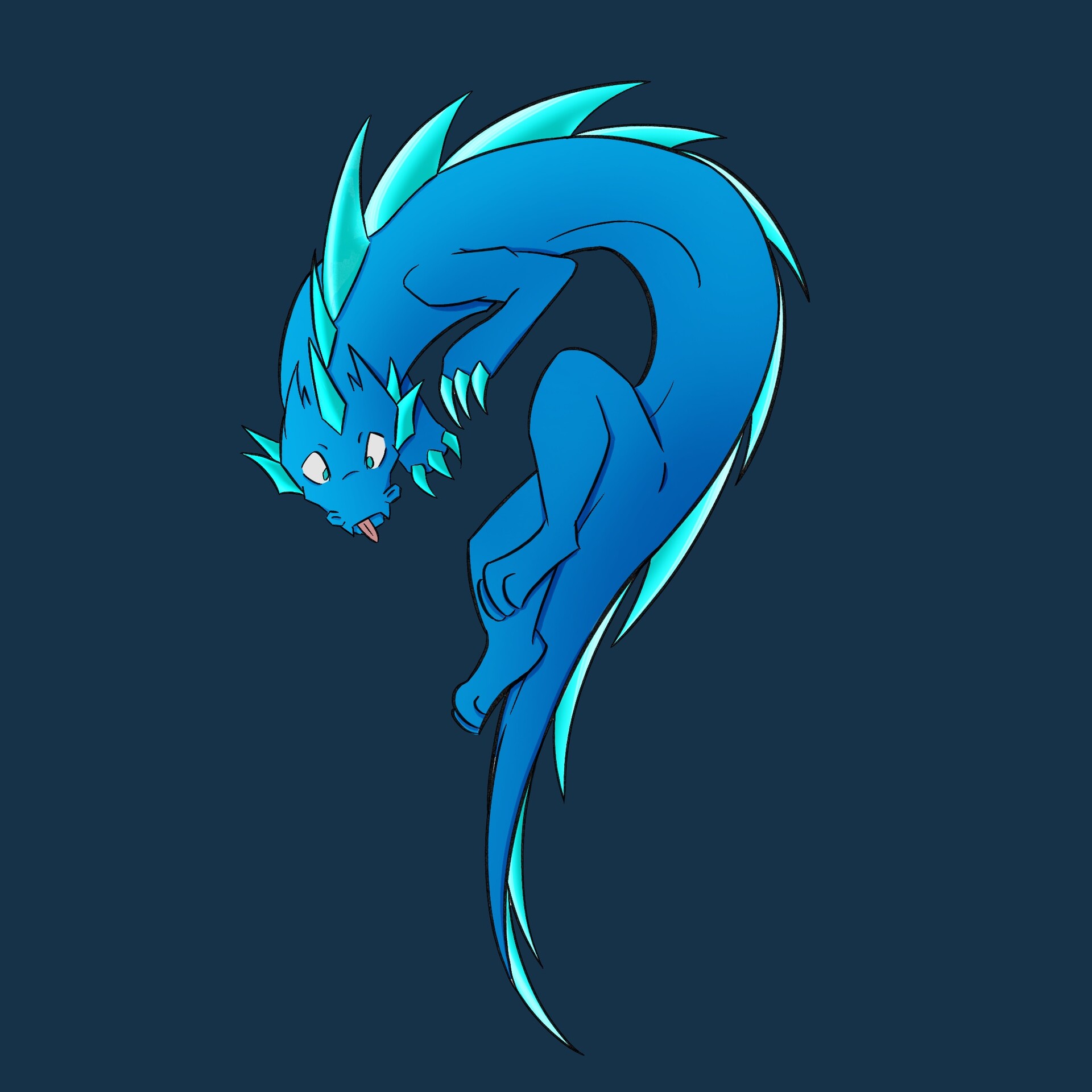 ArtStation - Blue Dragon