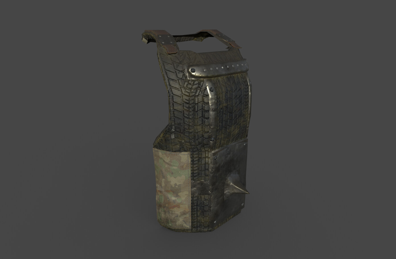 ArtStation - post apo tire chest armor