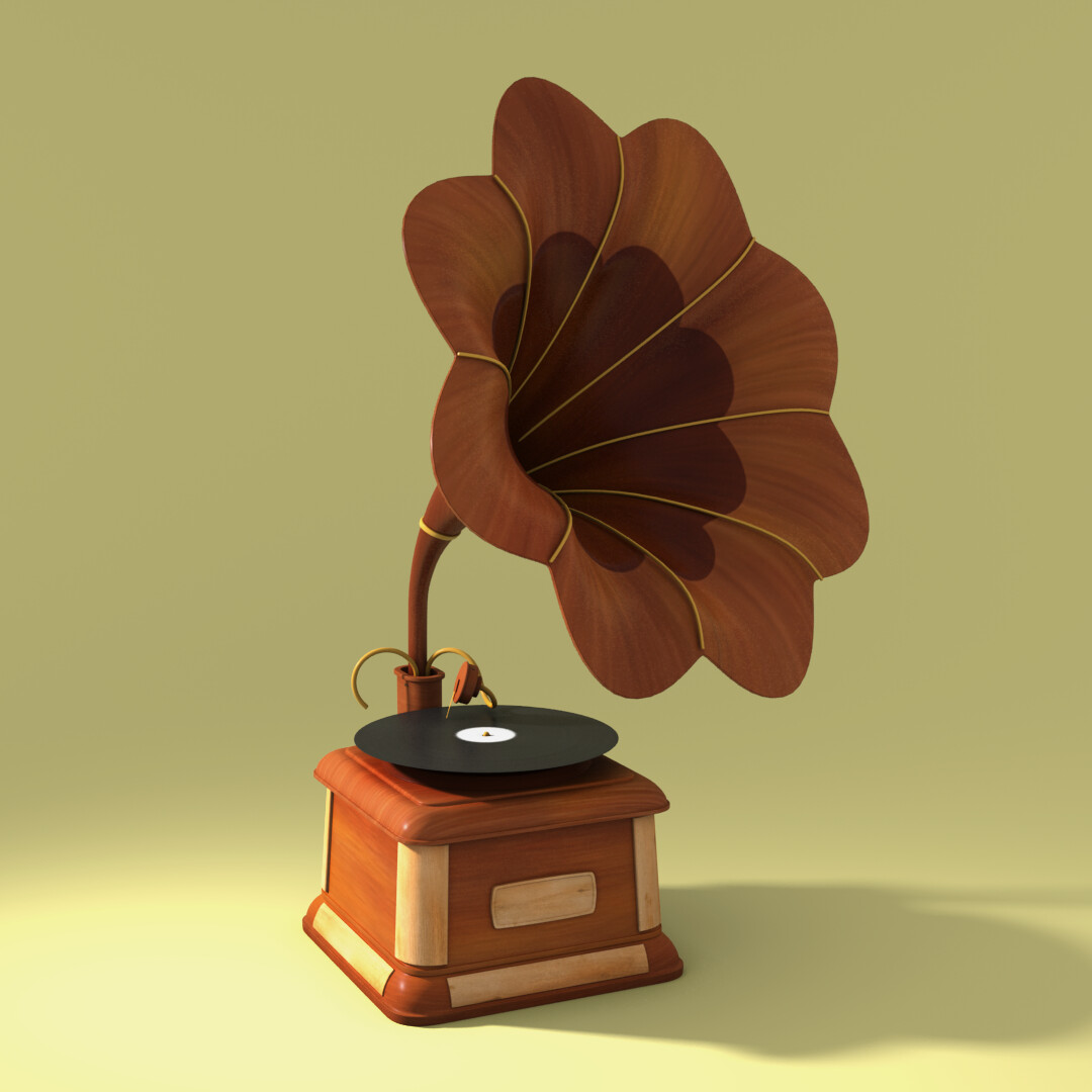 ArtStation - Textured Phonograph