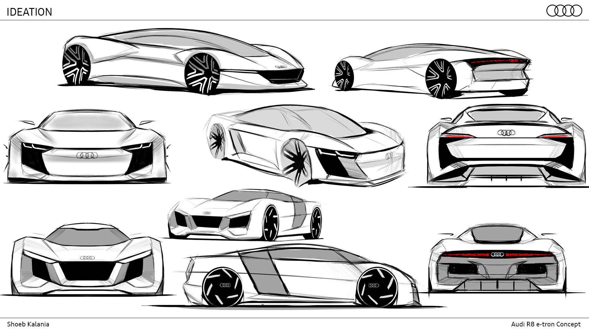 Car Sketches Audi R8