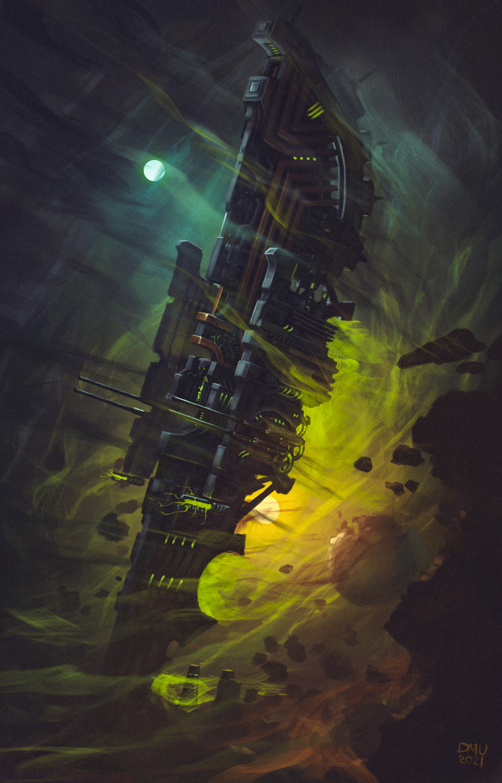 ArtStation - Ancient Necronian Starship