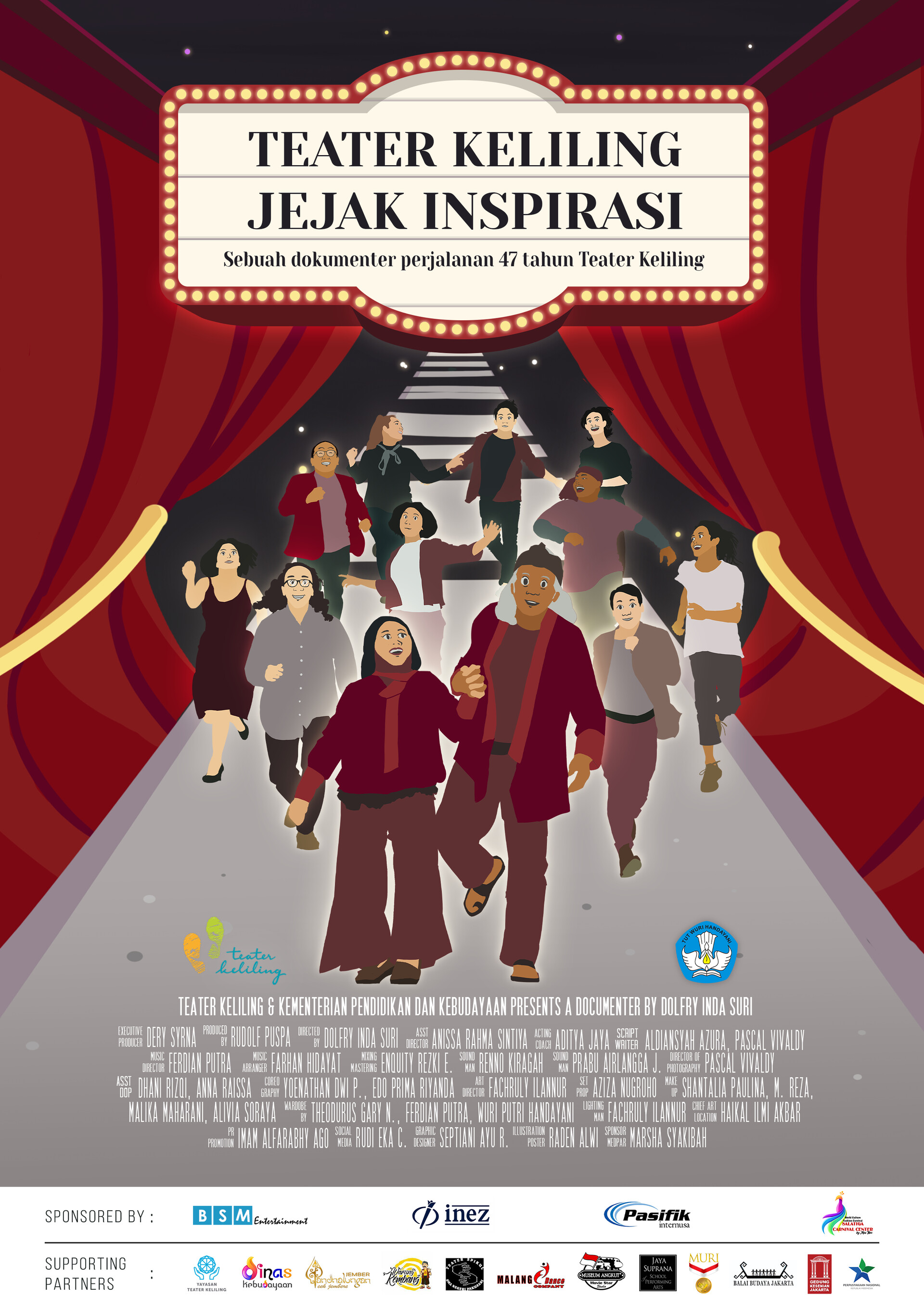 ArtStation - "Teater Keliling Jejak Inspirasi" Film Poster Illustration