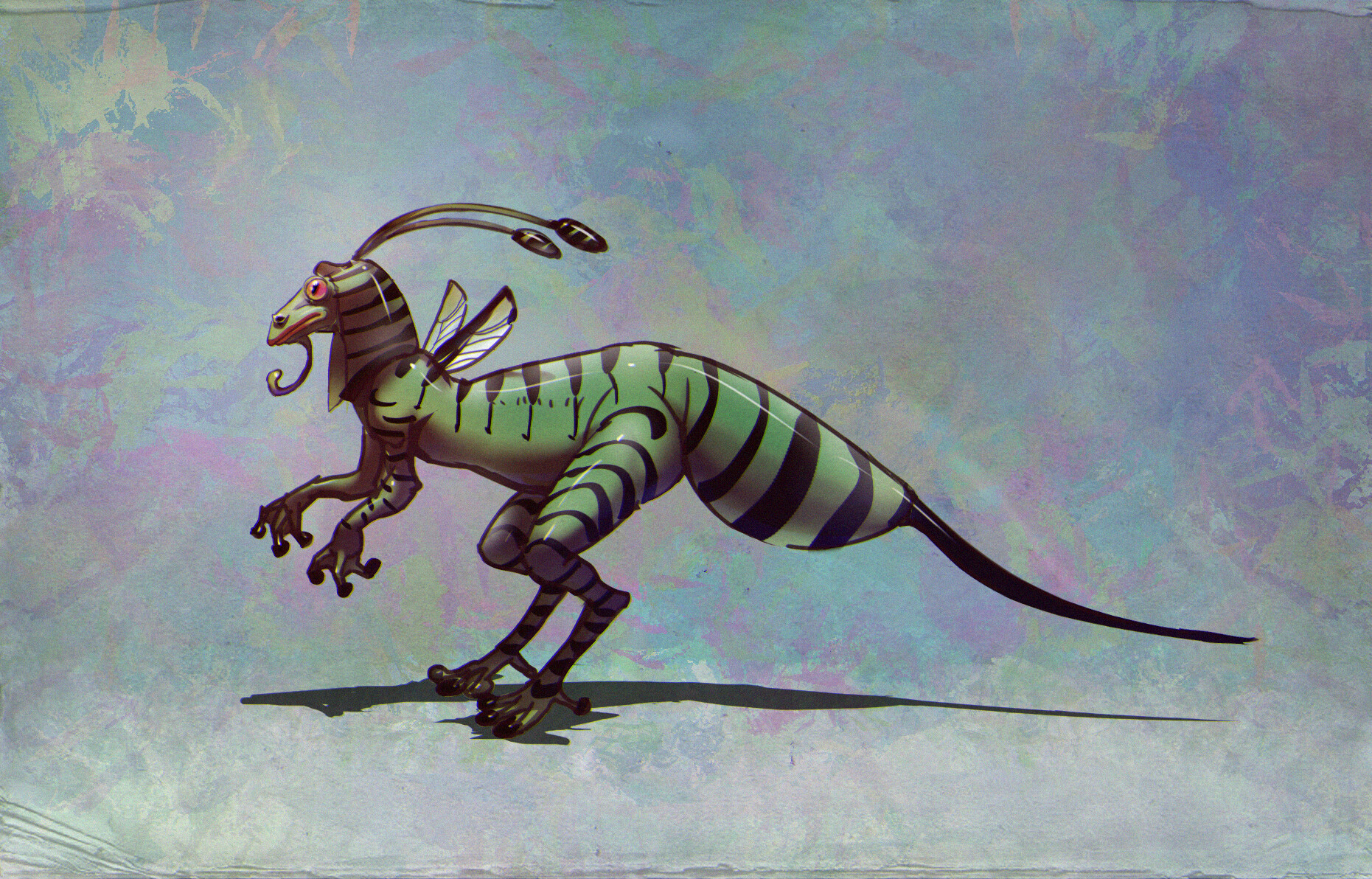 ArtStation - Frog bee beast青蛙蜜蜂兽