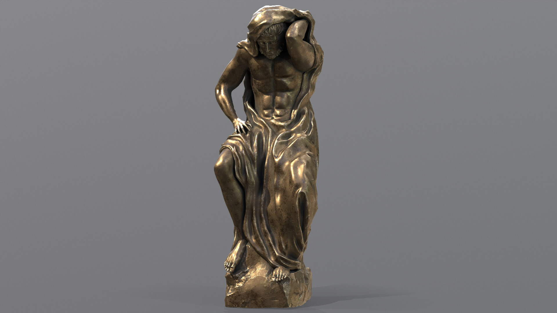 ArtStation - Shipwreck Parts - Bronze&Gold Statue