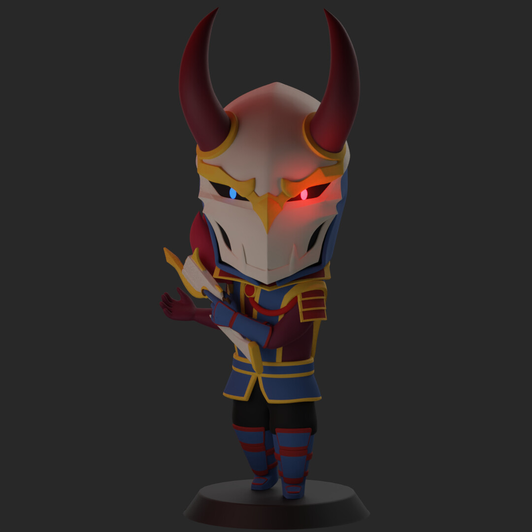 ArtStation - Jhin Blood Moon Chibi