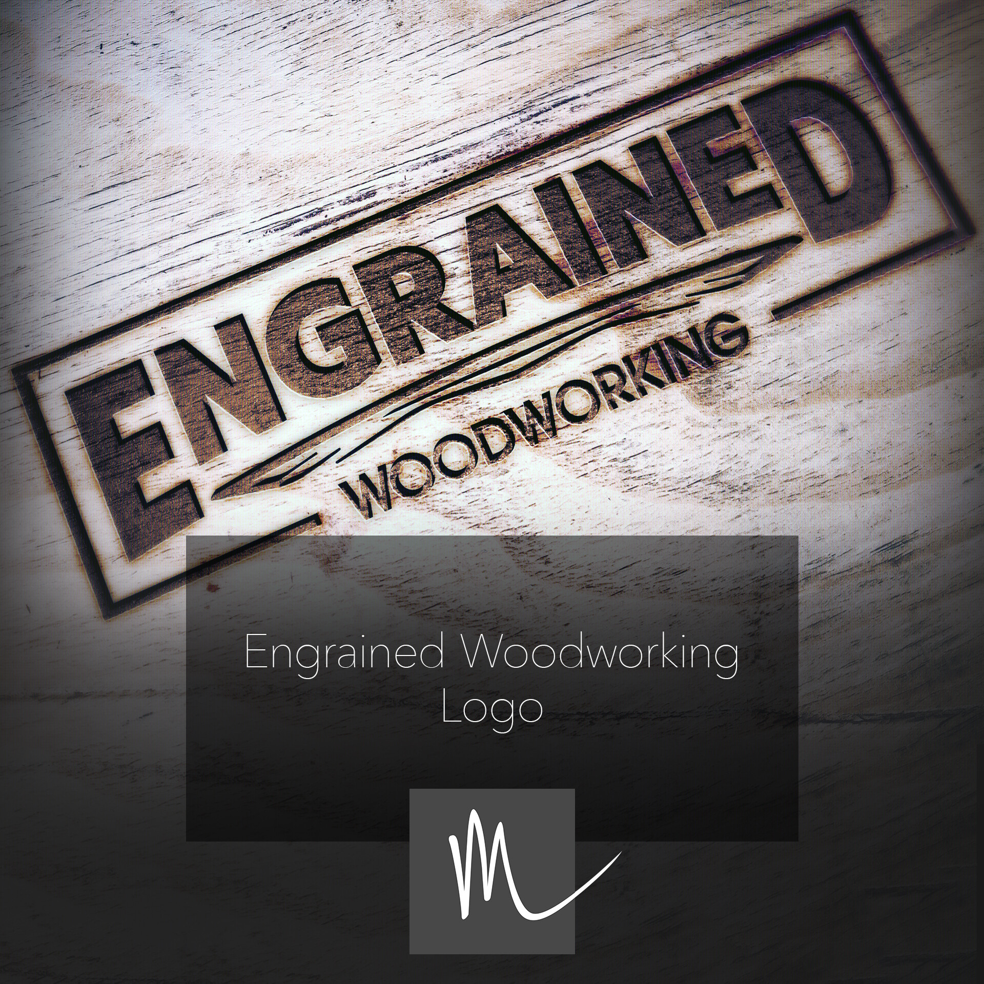 ArtStation - Engrained Woodworking Logo