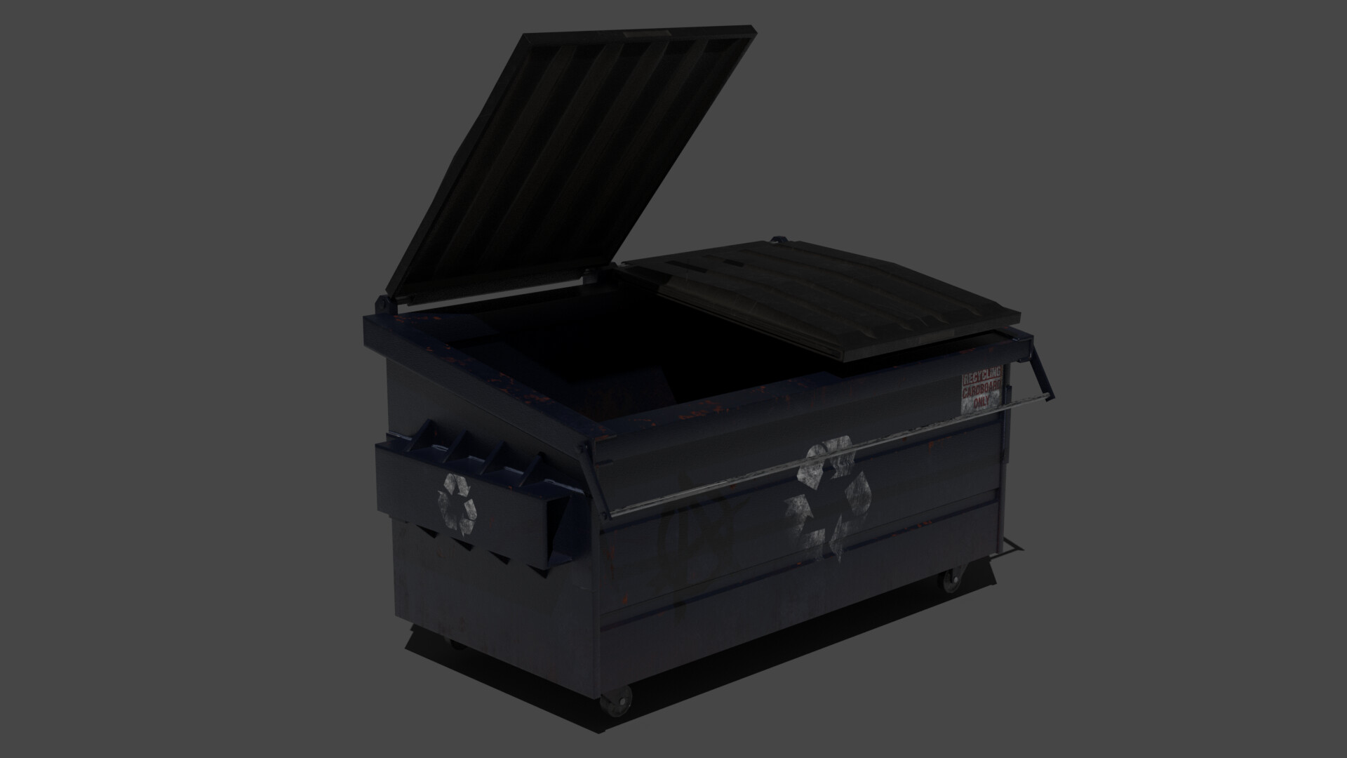 ArtStation - Blue Dumpster for Unity Engine