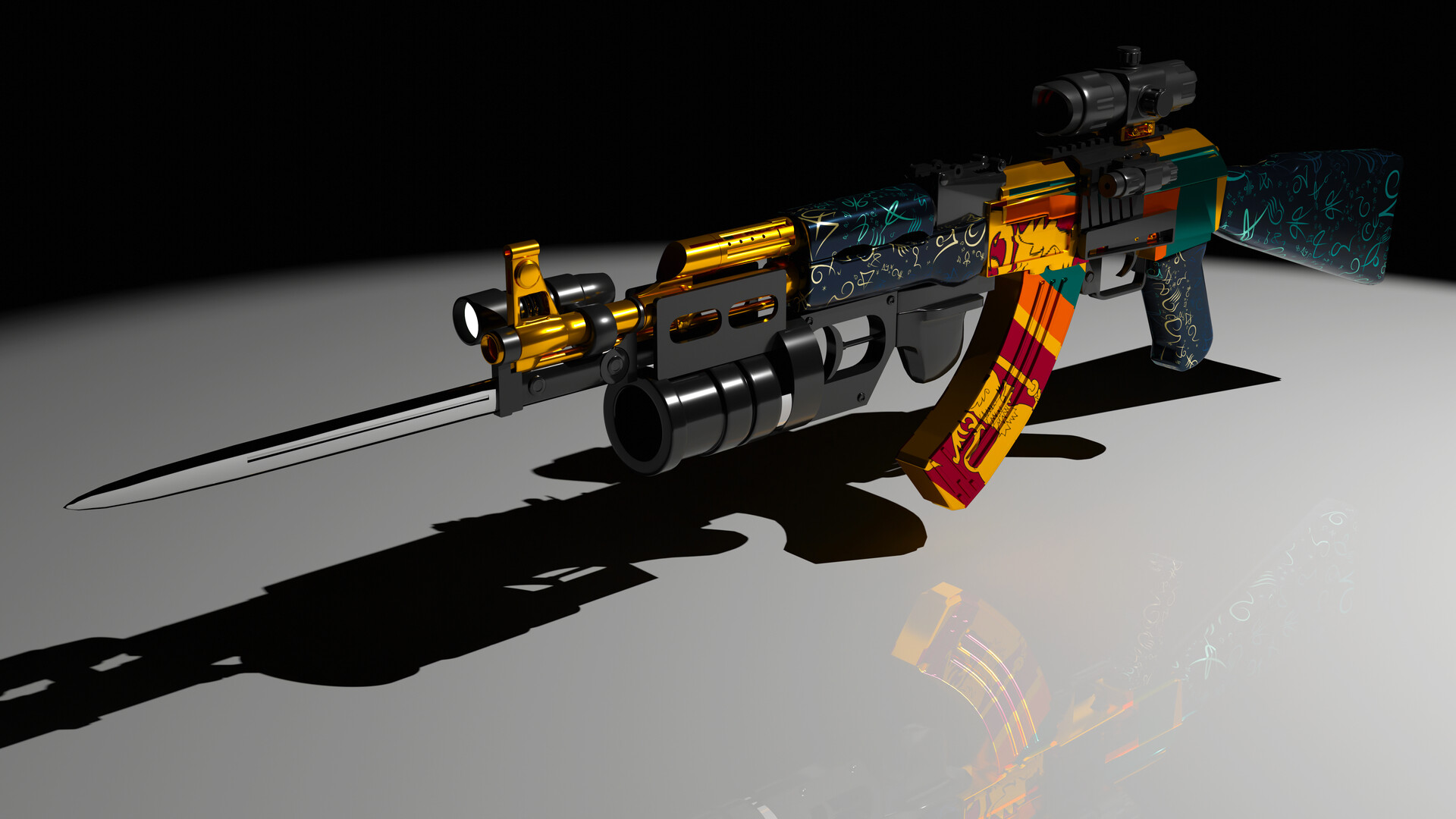 ArtStation - Double_D - AK_47 Assault Rifle