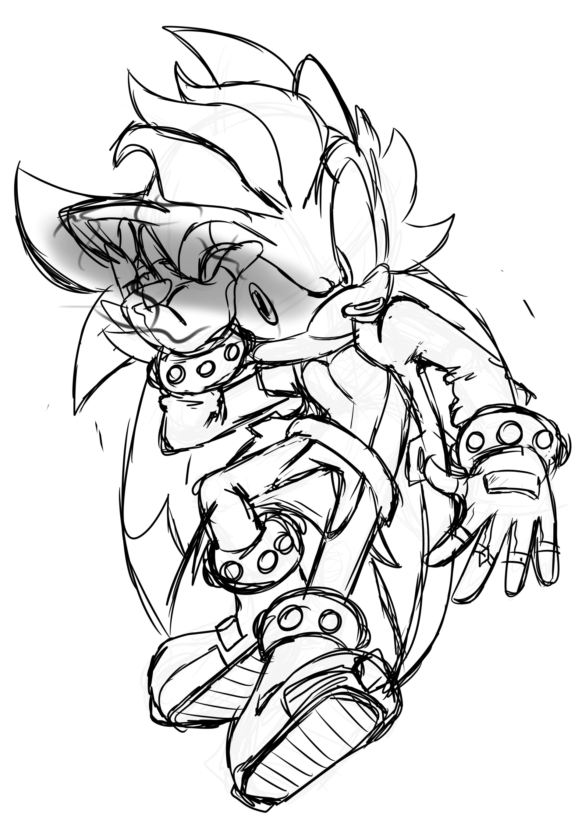scourge the hedgehog coloring pages to print