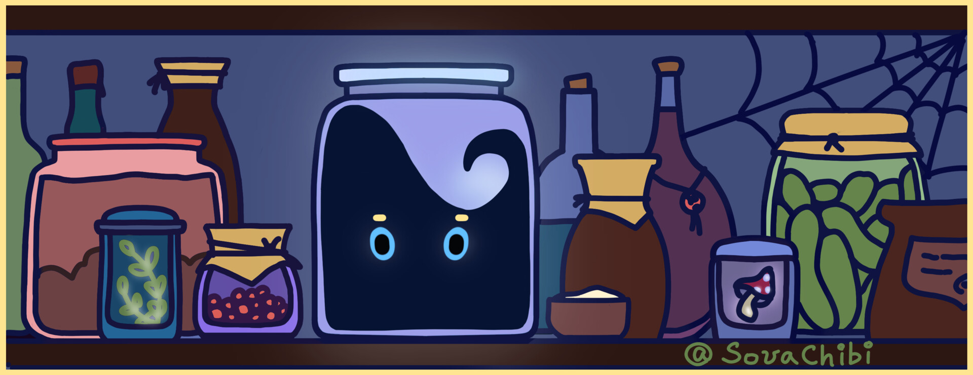 ArtStation - Demon in a Jar_shelf_demoninajar