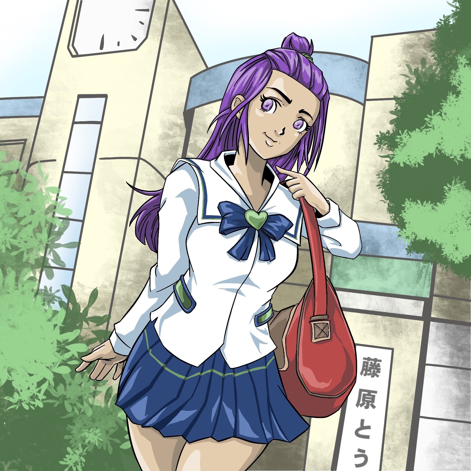 ArtStation - anime school girl