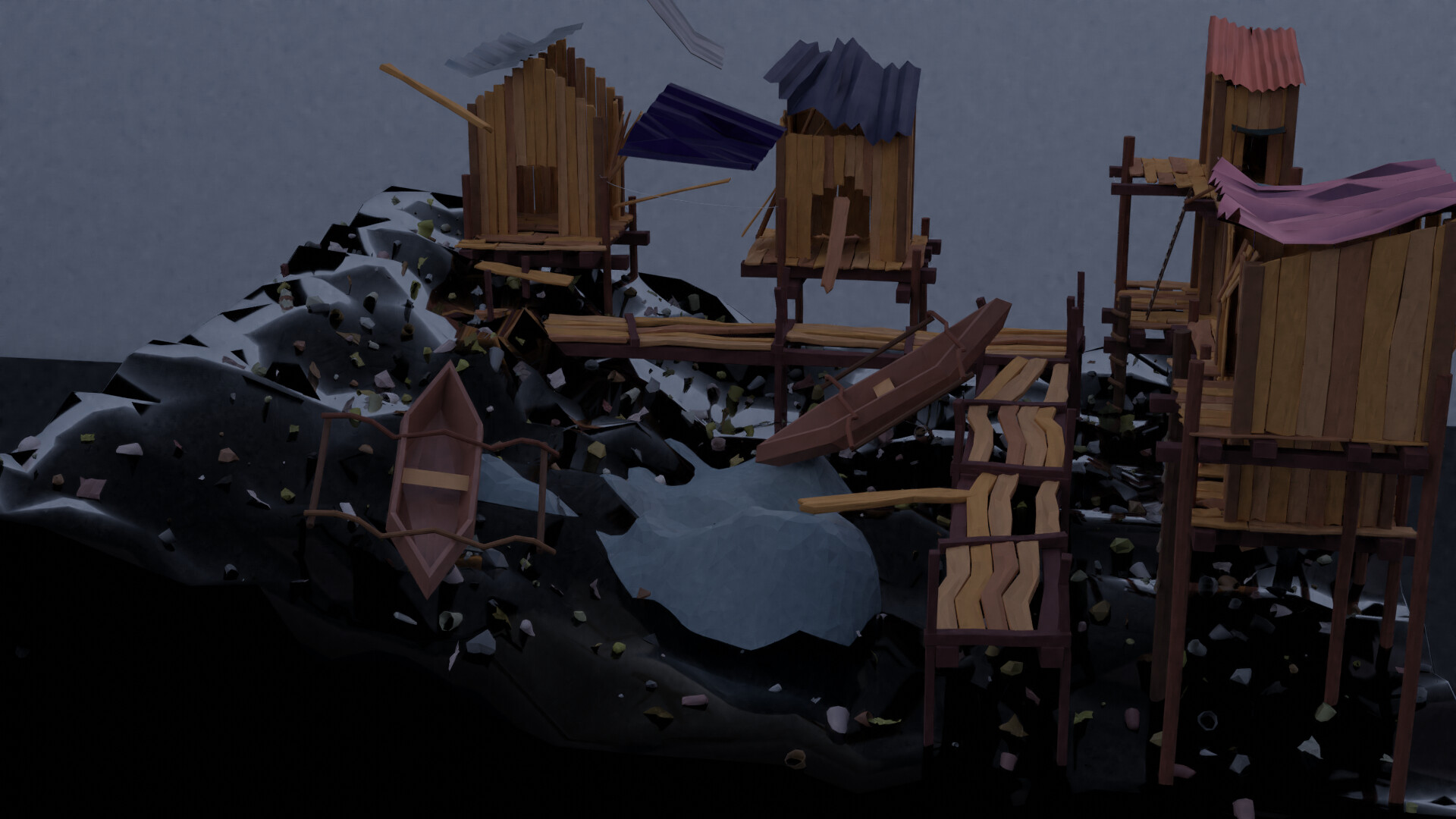 ArtStation - Typhoon Diorama