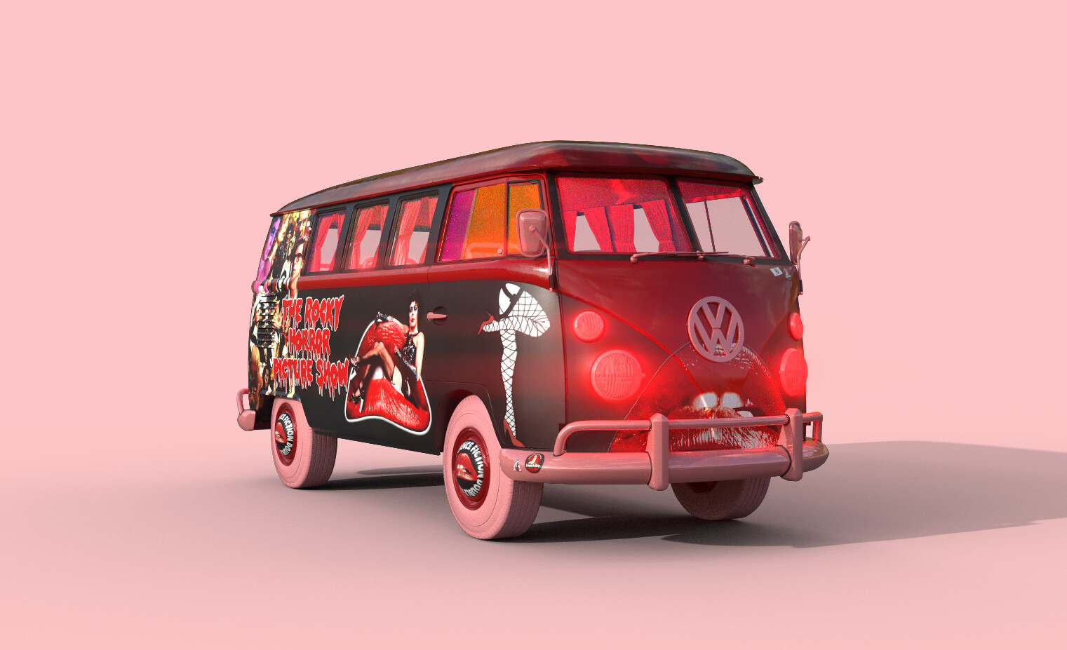 ArtStation - The Rocky Horror Picture Van - Texturing