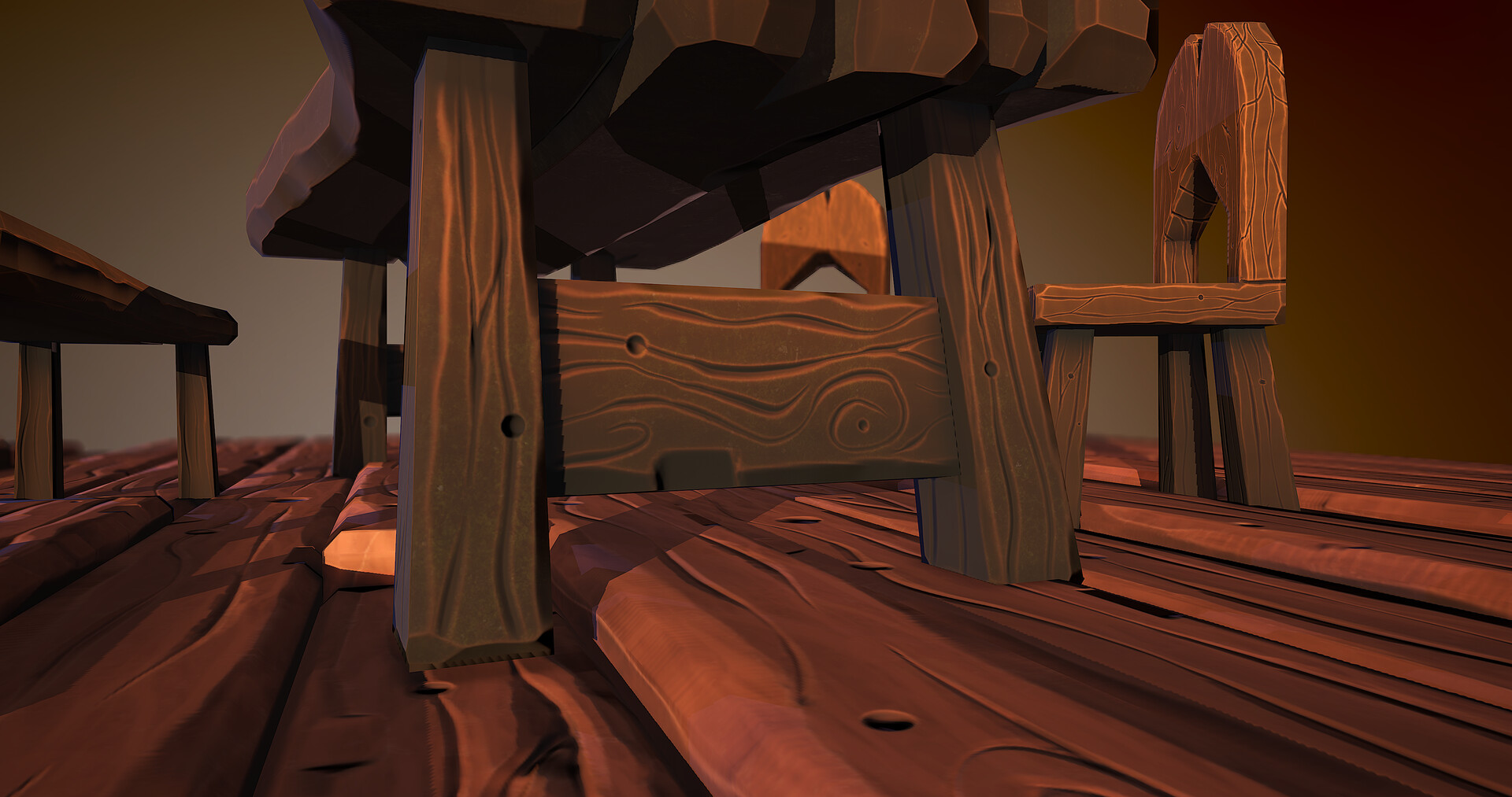 Jake Benjamin De La Terre - Stylised Wood Research