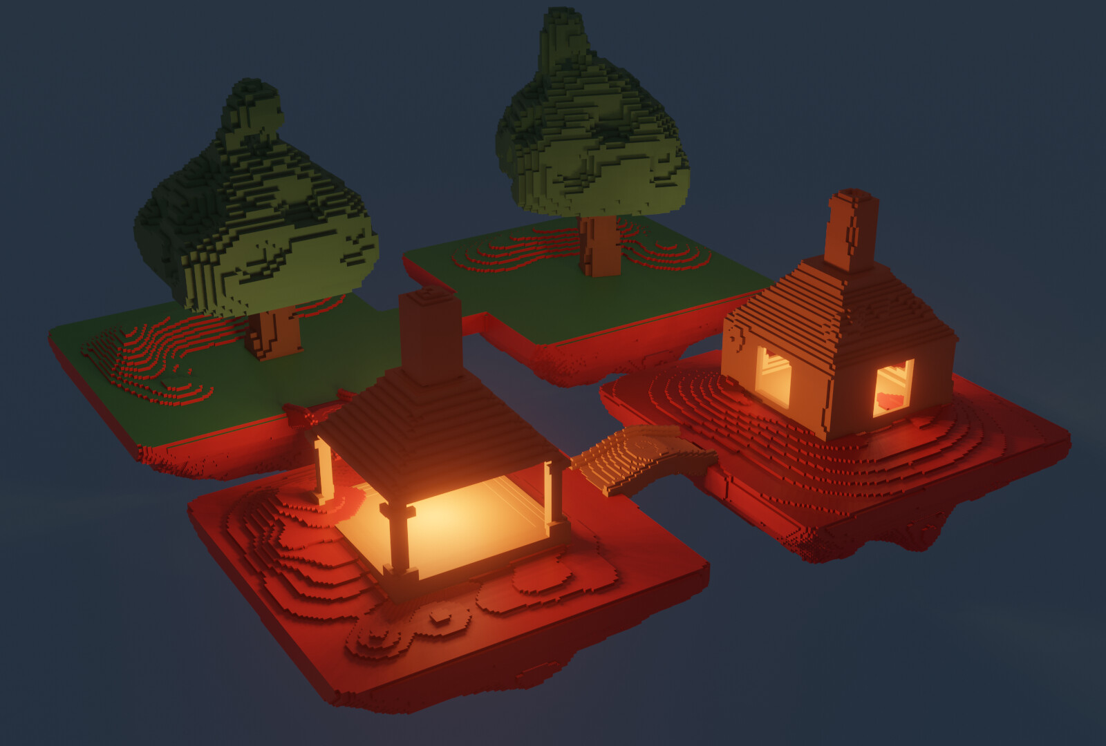 ArtStation - boxel islands