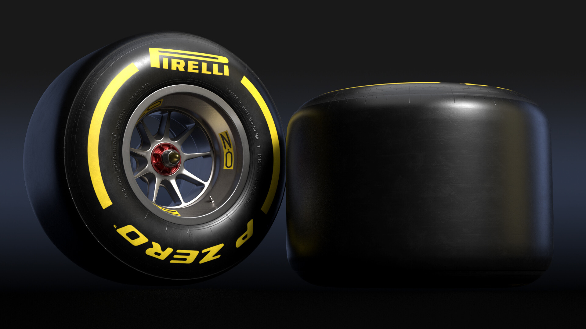 ArtStation - F1 Wheel (Yellow)