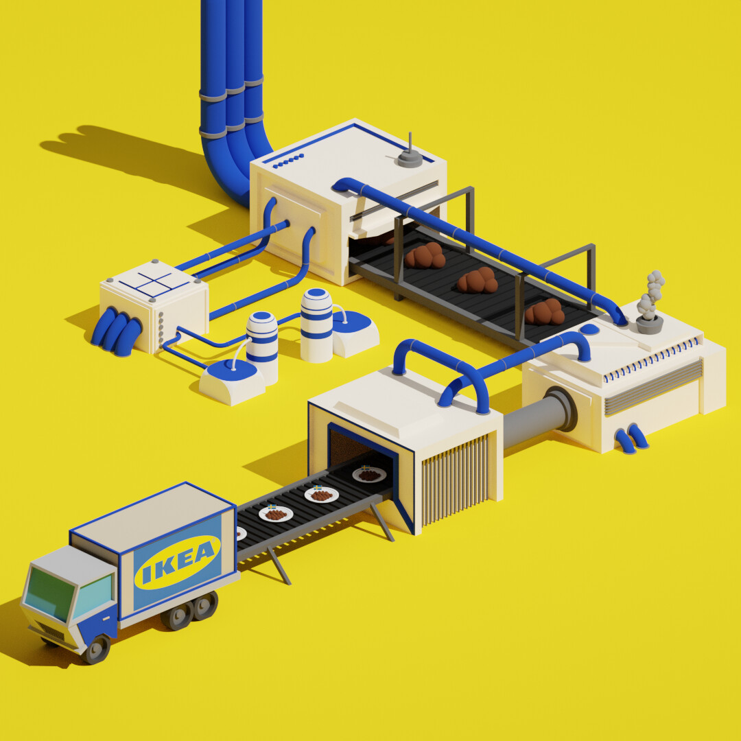 ArtStation - Ikea Meatball Assembly Line