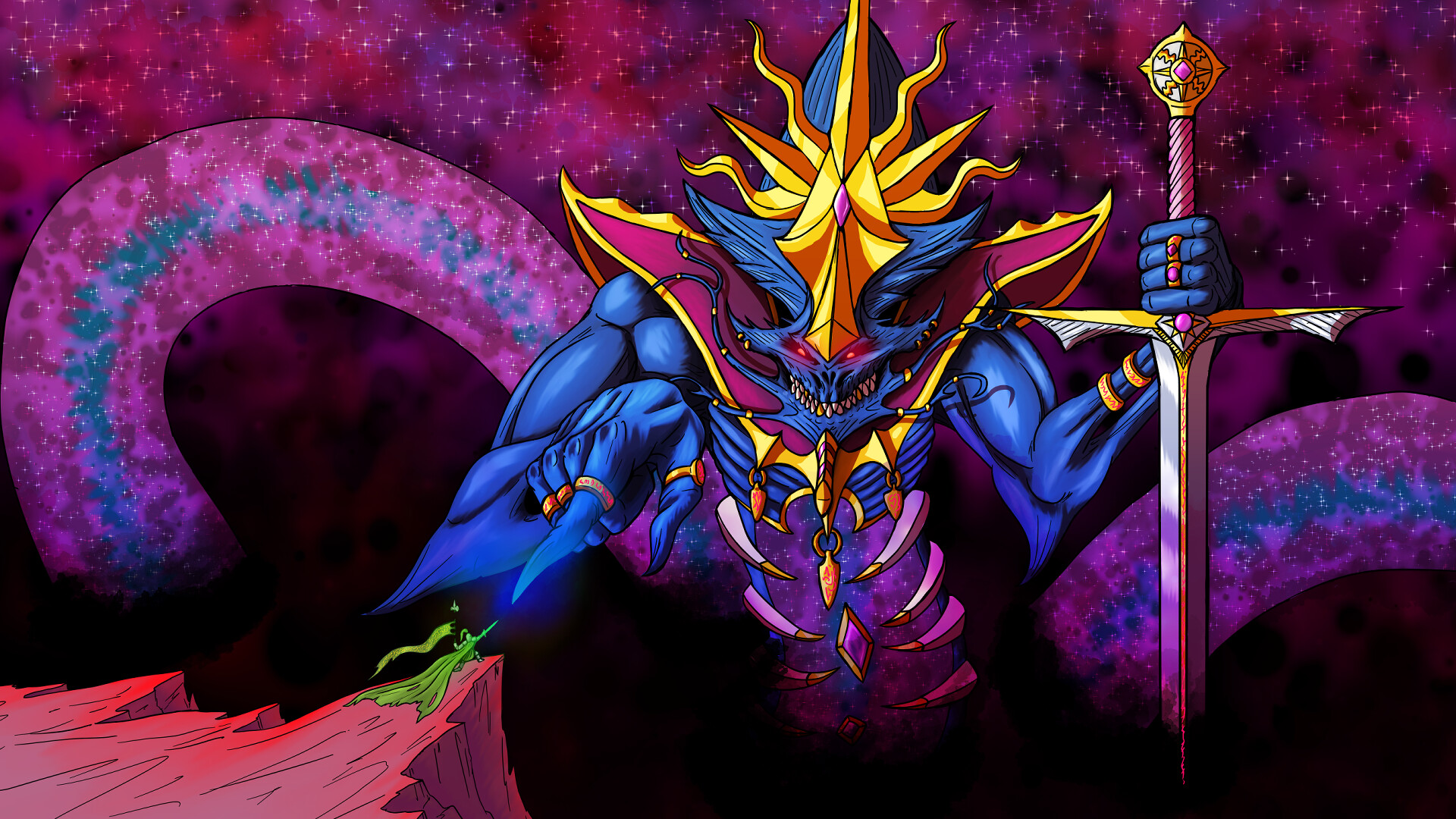 ArtStation - Meeting with the naga god