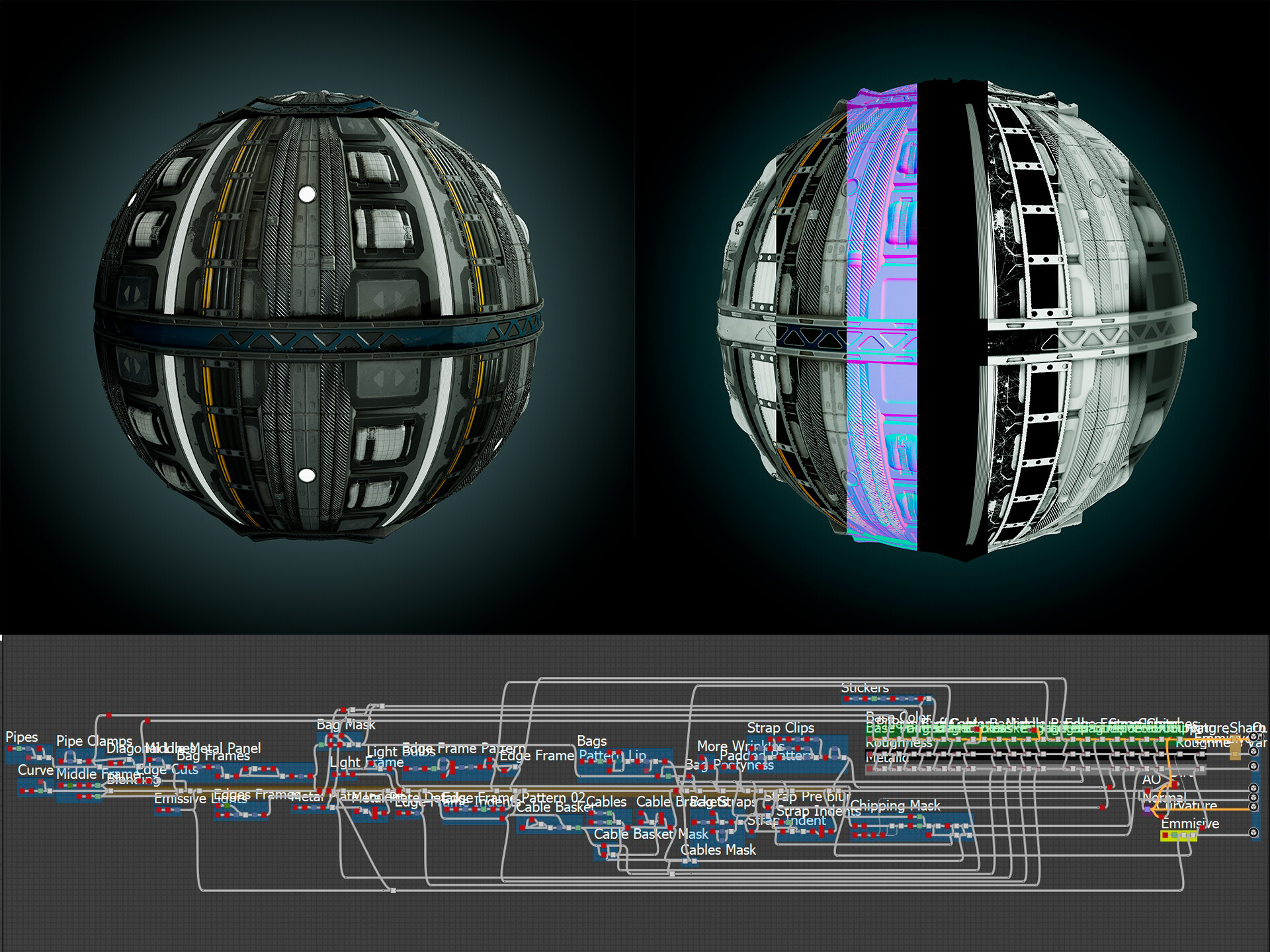 Mikhail Kuzmin - Substance Designer & Unreal Engine | Sci-Fi Hallway