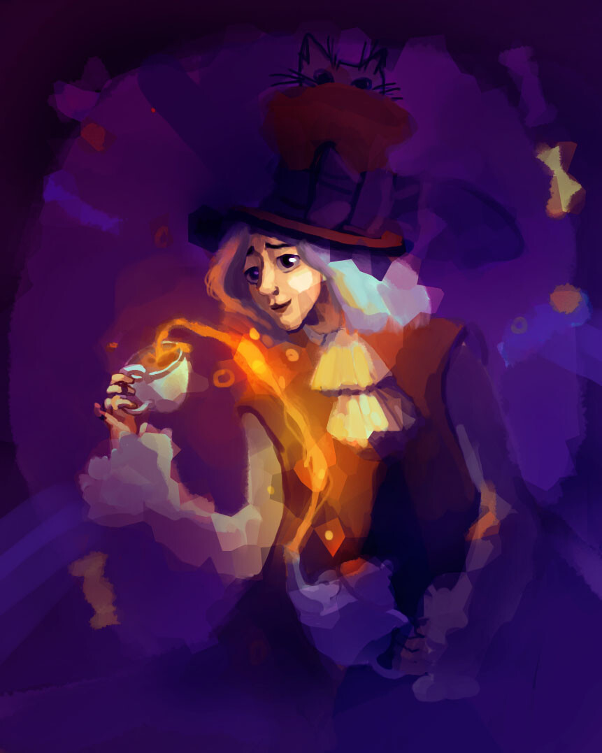 ArtStation - My fantasy about "Alice in Wonderland"