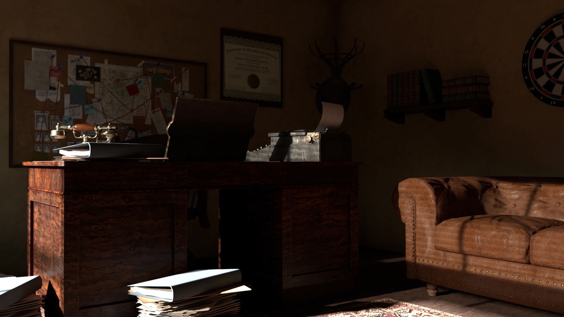 ArtStation - detective office Steampunk