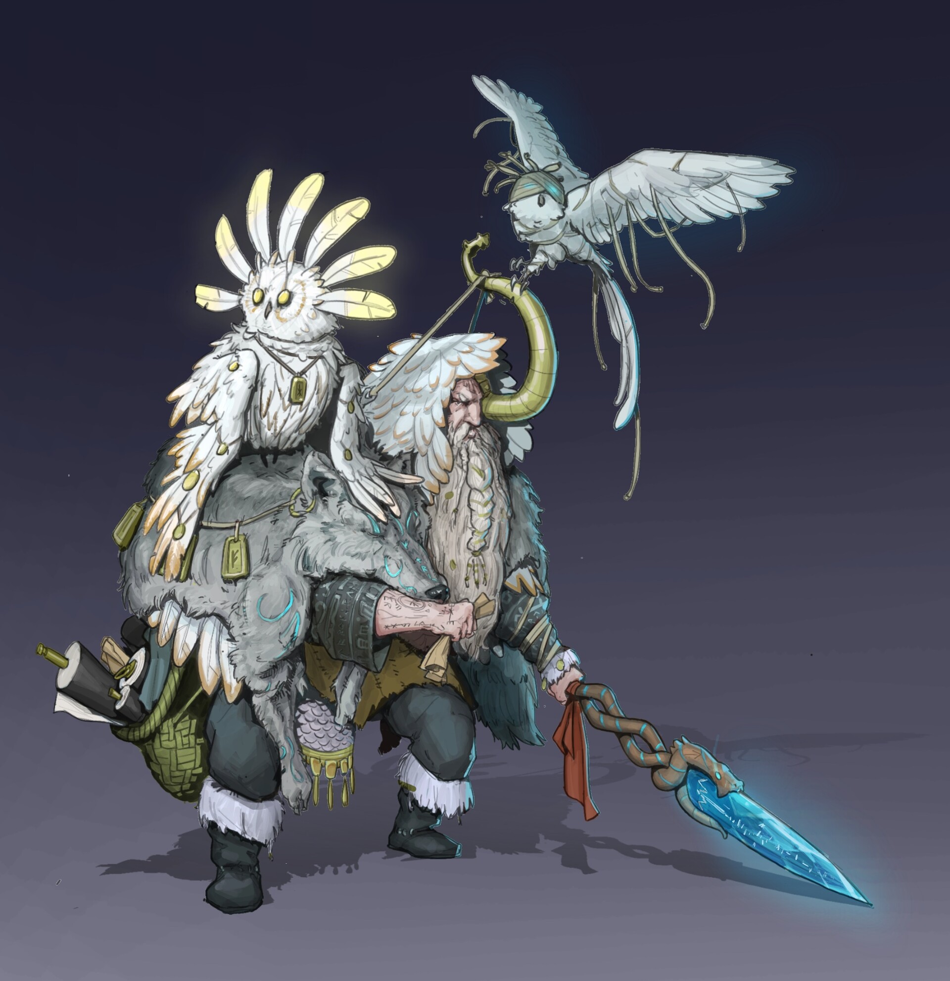 ArtStation - Winter Druid Odin