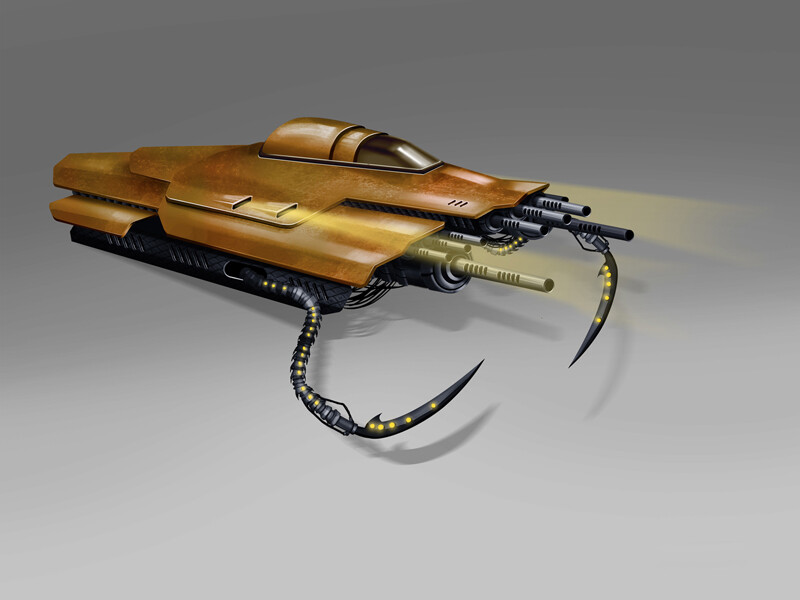 ArtStation - mini spaceship concept