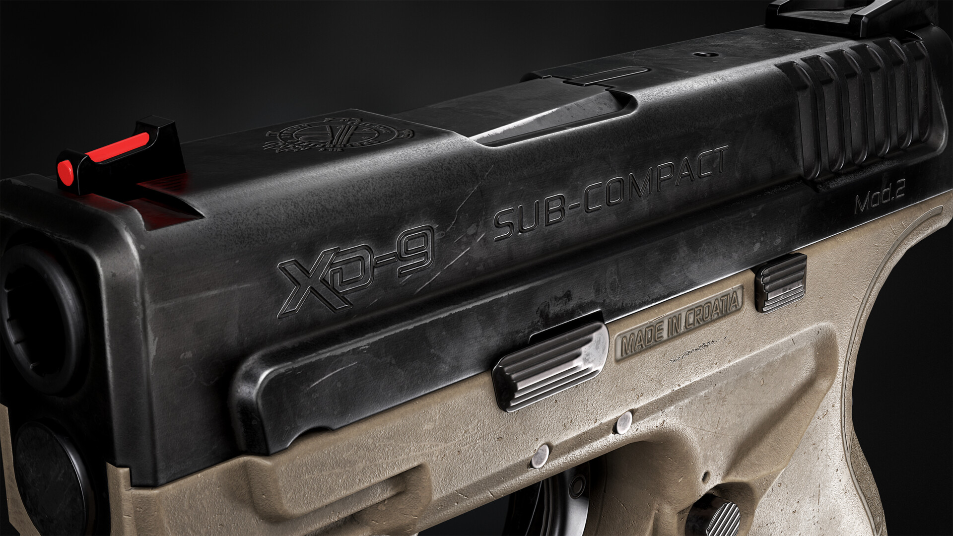 Kit Yeah - Springfield XD Mod2 Handgun Game Ready Asset