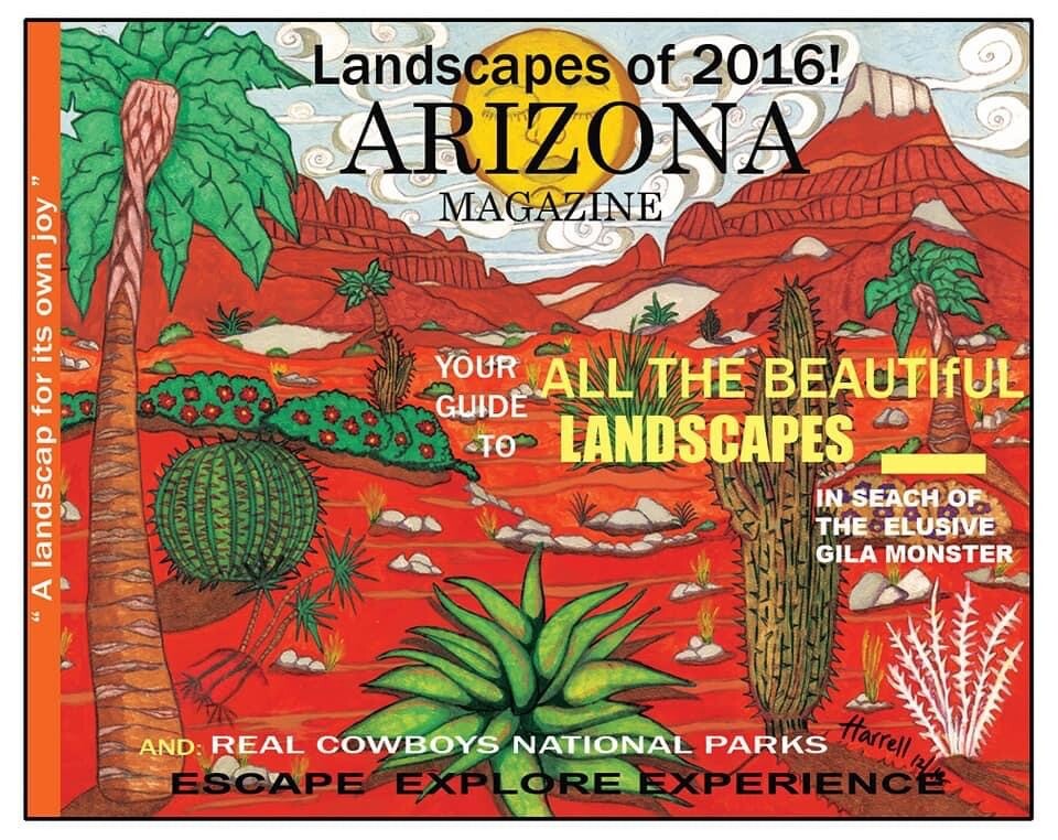 ArtStation - Arizona Magazine Cover illustration and Layout