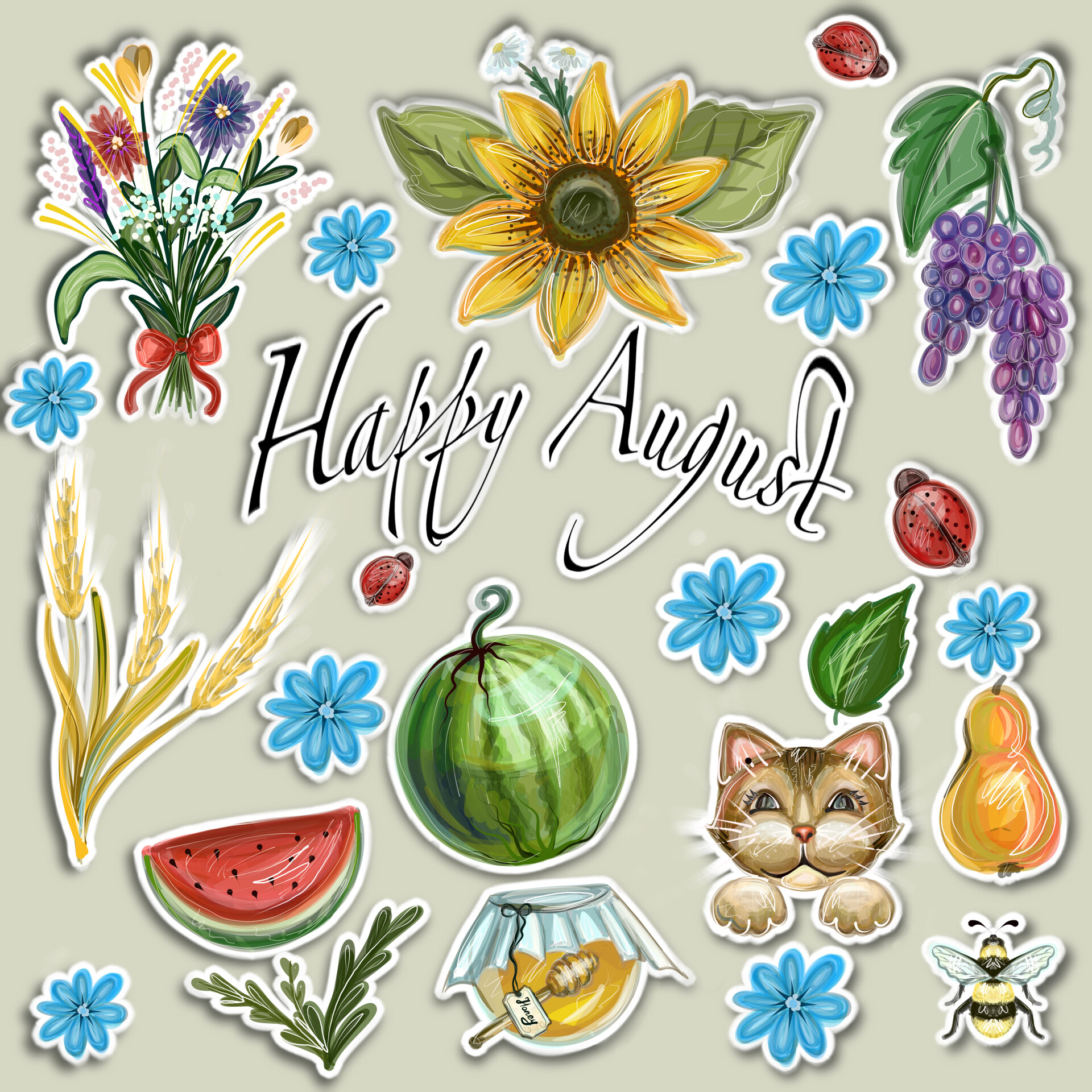 ArtStation - Stickers August