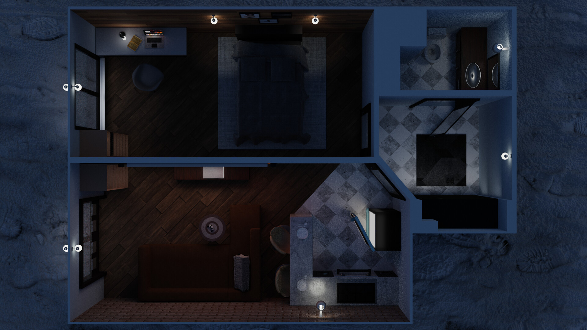 ArtStation - House Top View
